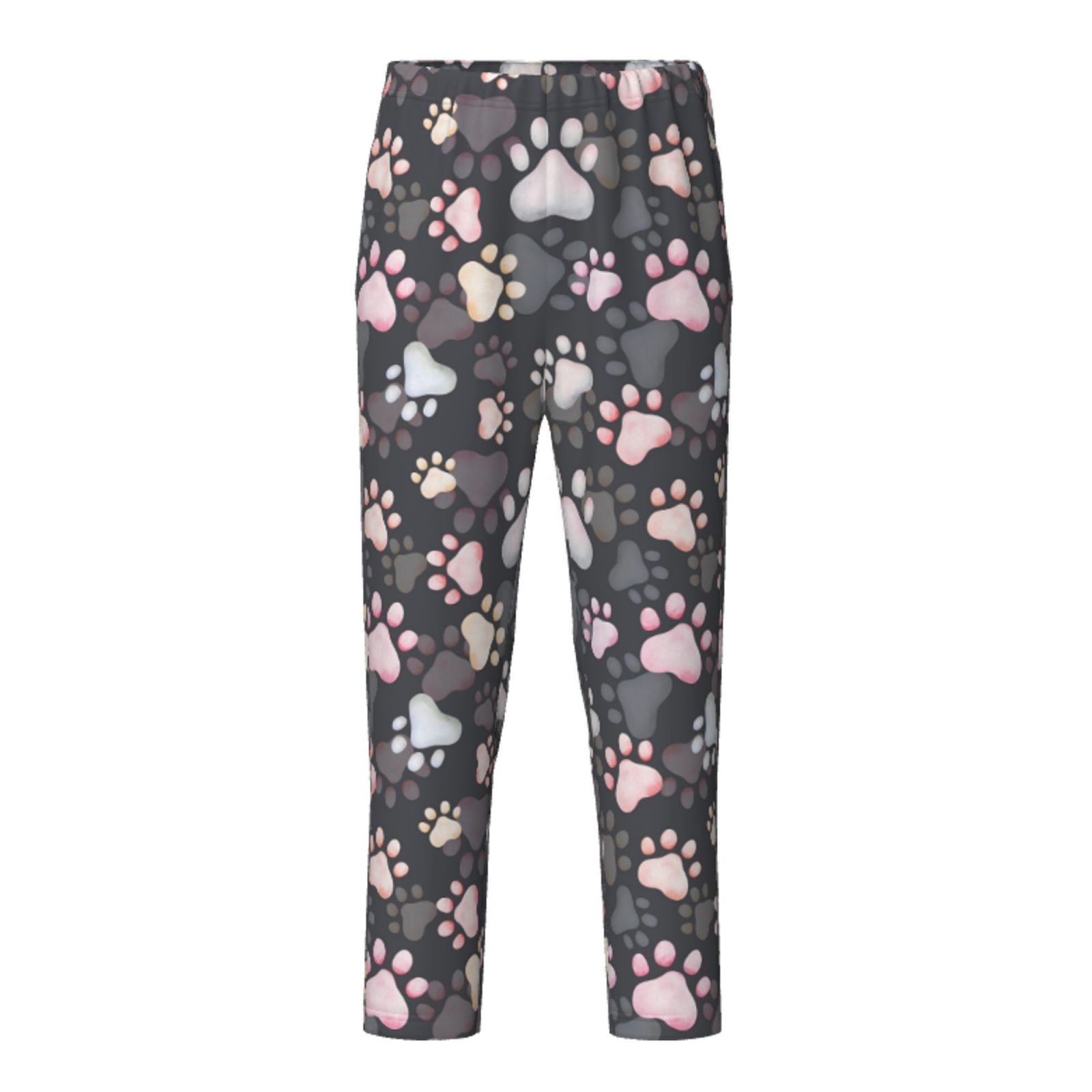 Zeuib Colorful Paws Of Dog Print Pajama Pants for Girls Boys,PJ Bottoms ...