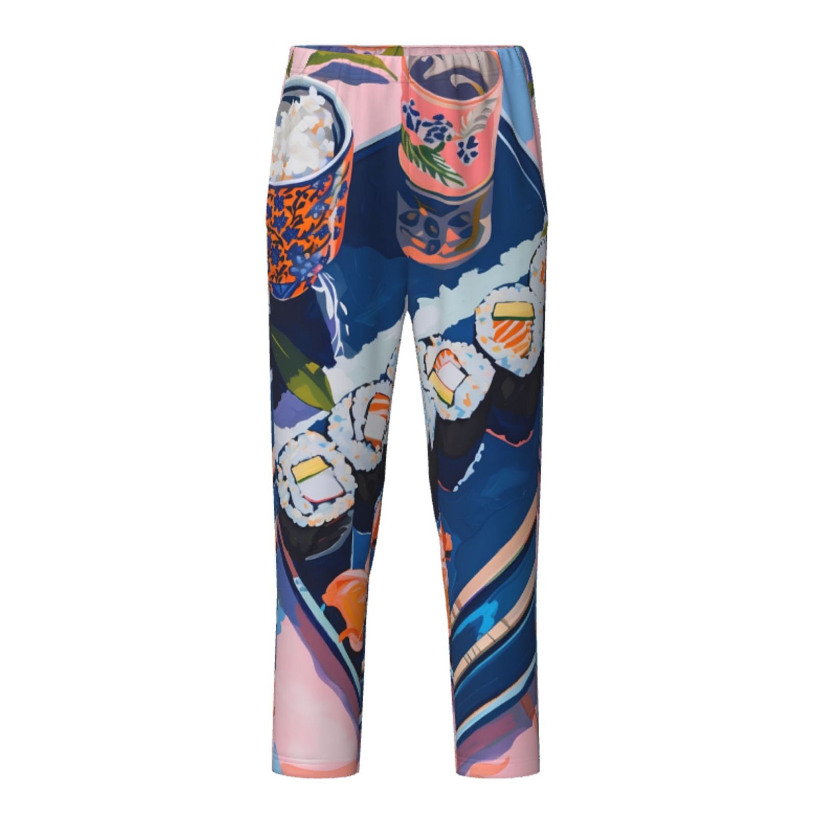 Zeuib Colorful Sushi Food Art Print Pajama Pants for Girls Boys,PJ ...