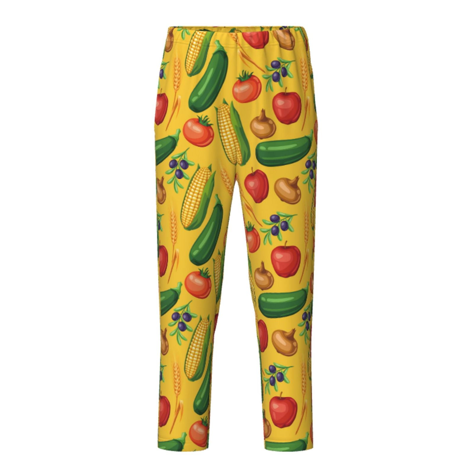Zeuib Colorful Vegetables Print Pajama Pants for Girls Boys,PJ Bottoms ...