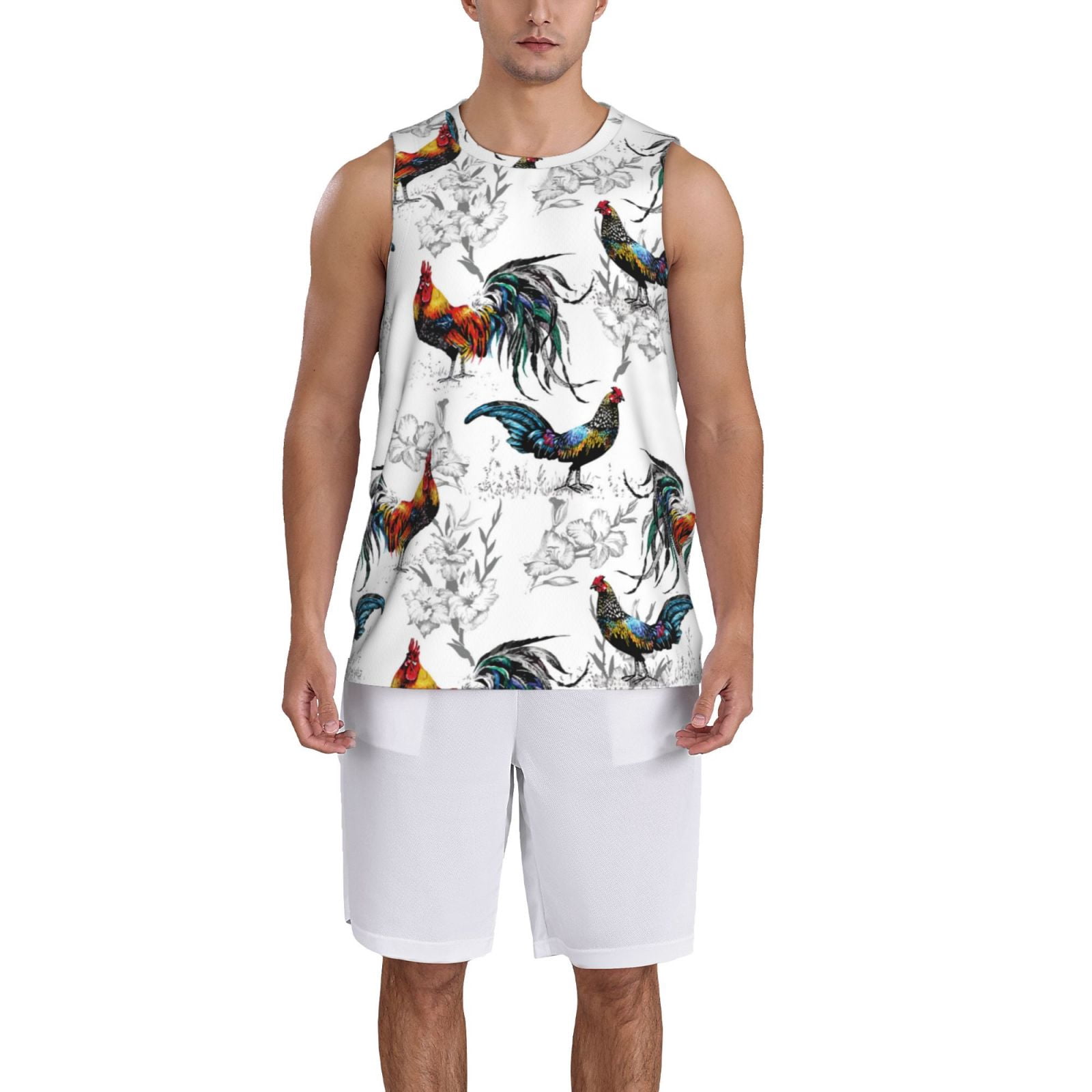 Zeuib Cool Chicken Jersey Shirt for Men,Mesh Athletic Practice Sports ...