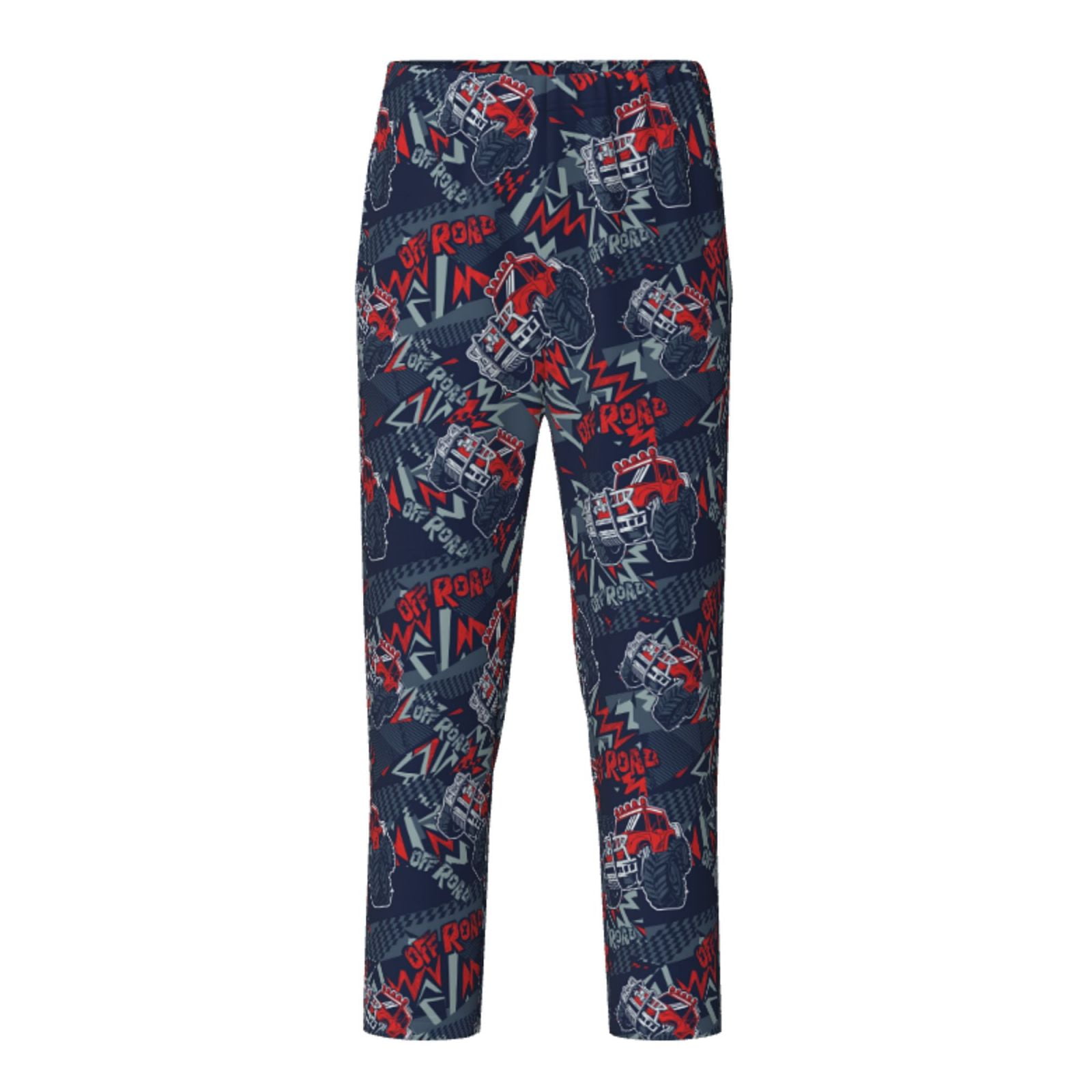 Zeuib Cool Red Off-Road Vehicle Print Pajama Pants for Girls Boys,PJ ...