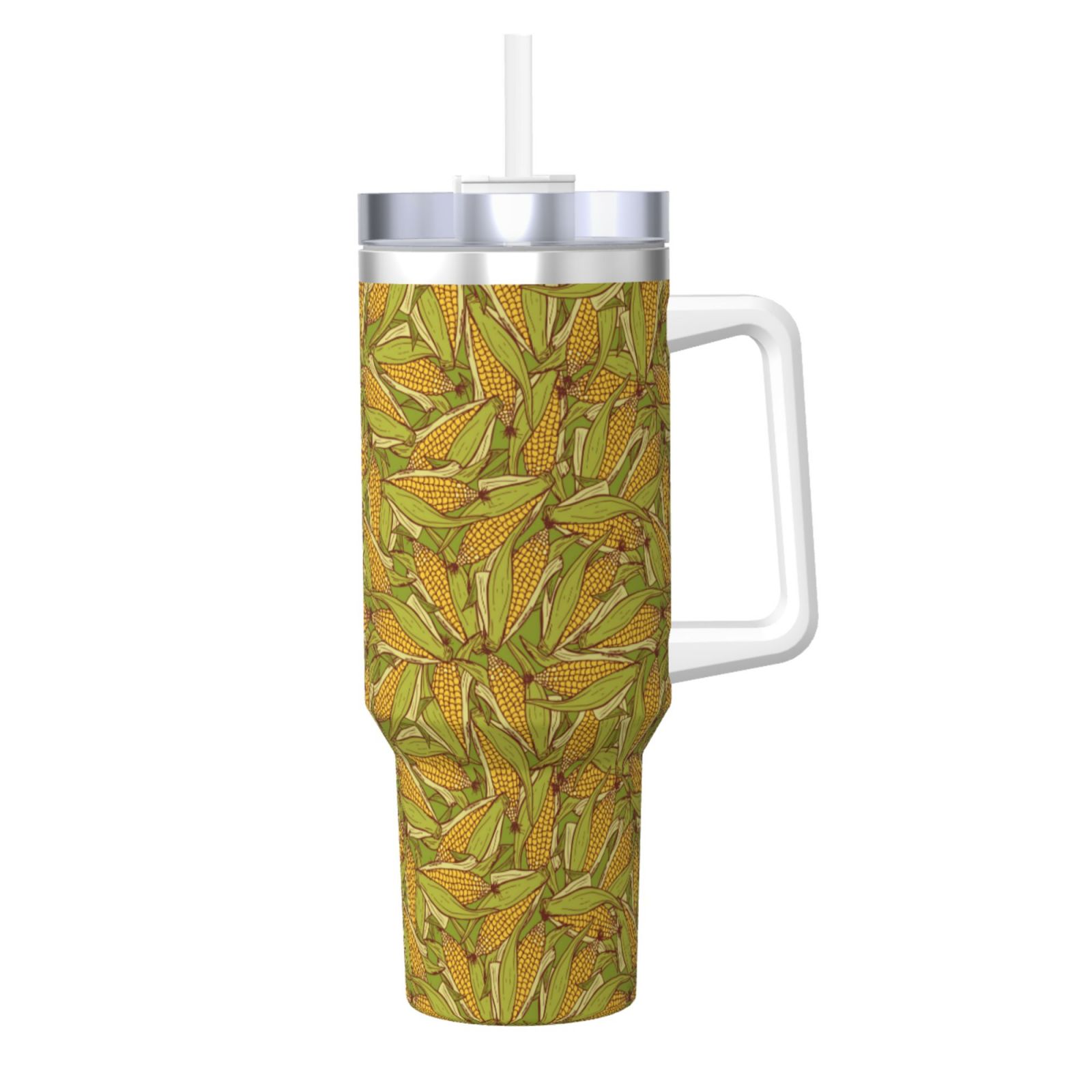 Zeuib Corn 6 Printed Insulated Stainless Steel Hot/Cold Coffee Cup ...