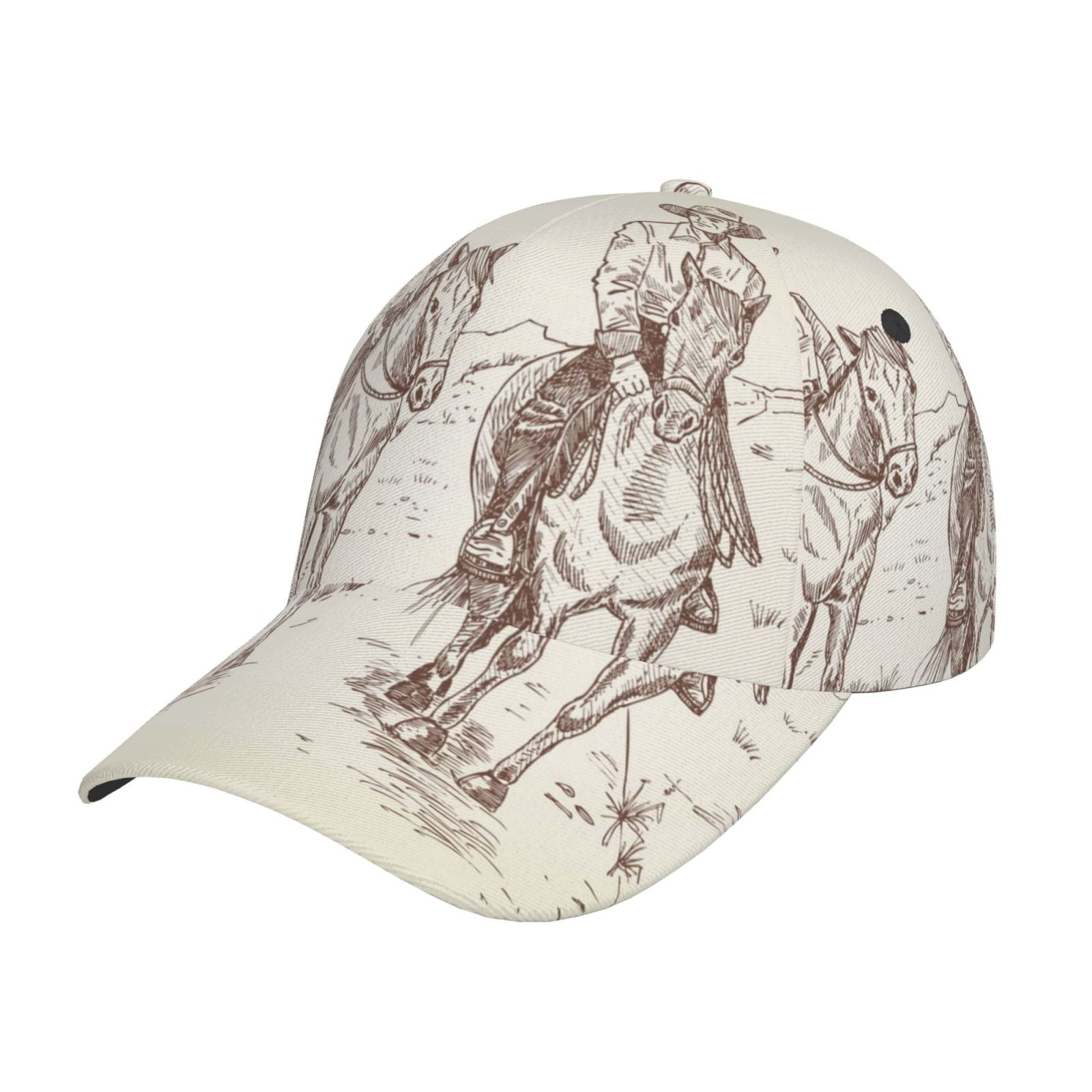Zeuib Cowboys Riding Horses In Desert Baseball Cap Adjustable Size for ...
