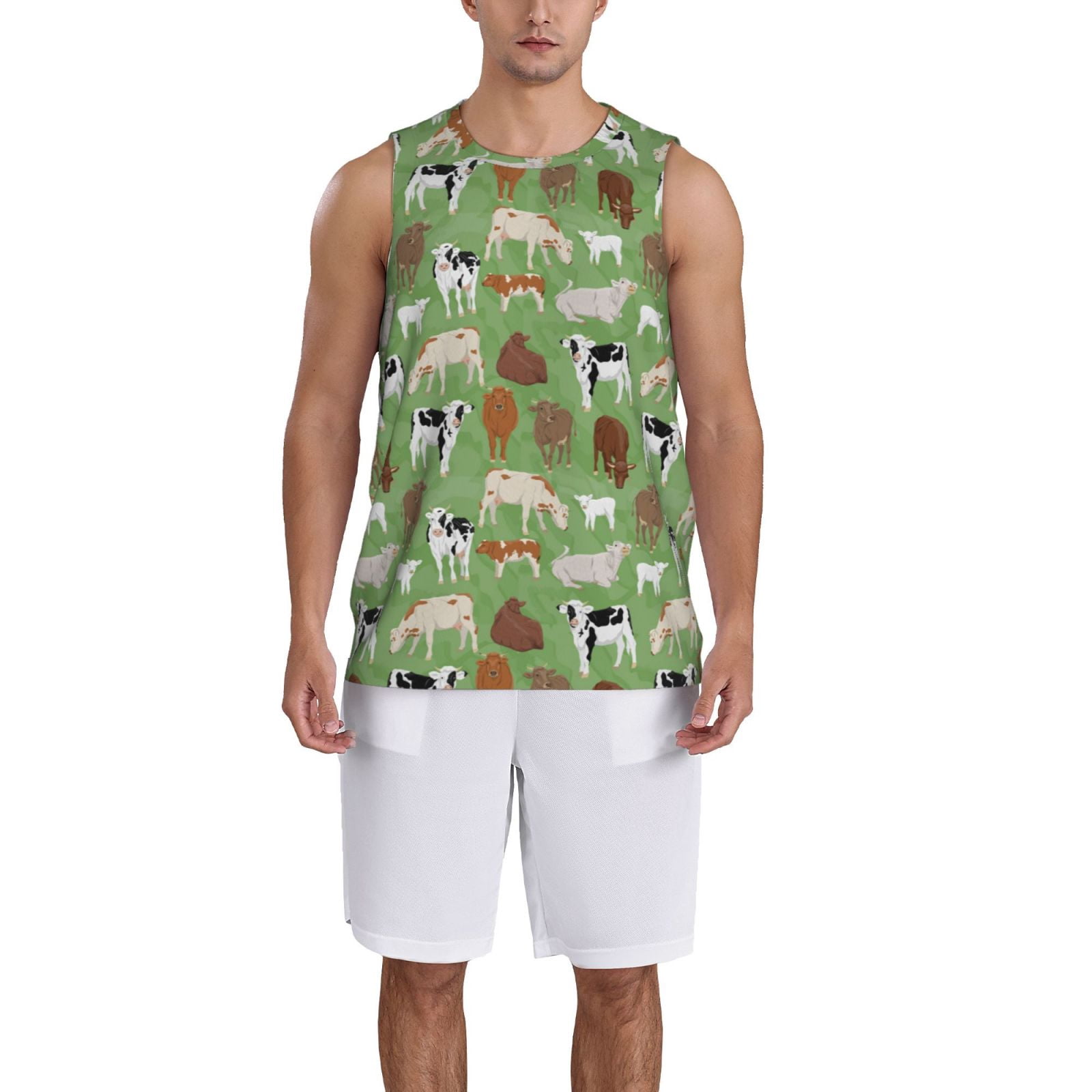 Zeuib Cows And Calves Jersey Shirt for Men,Mesh Athletic Practice ...