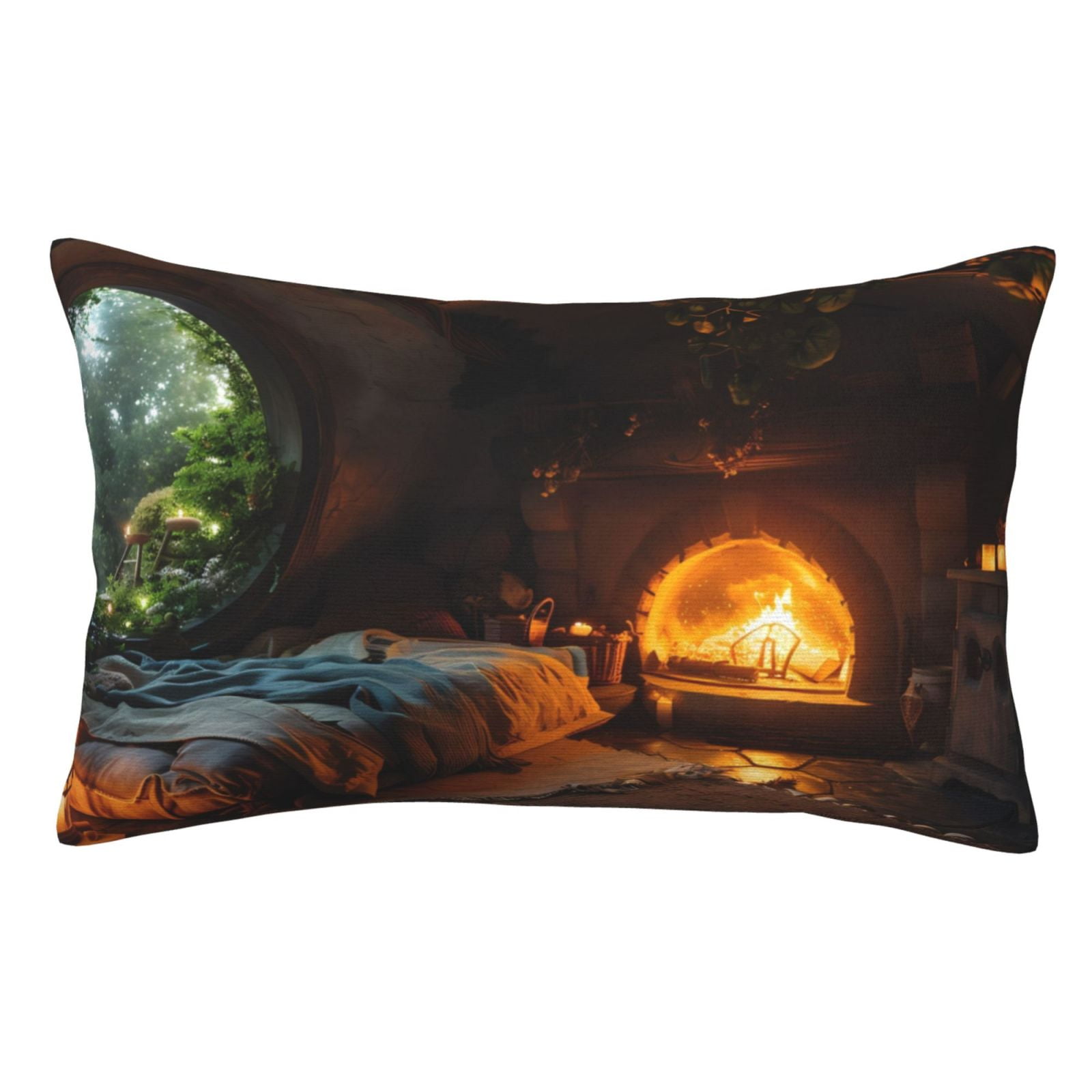 Zeuib Cozy Tree Hole Cabin Print Luggage Covers For Suitcase Tsa ...