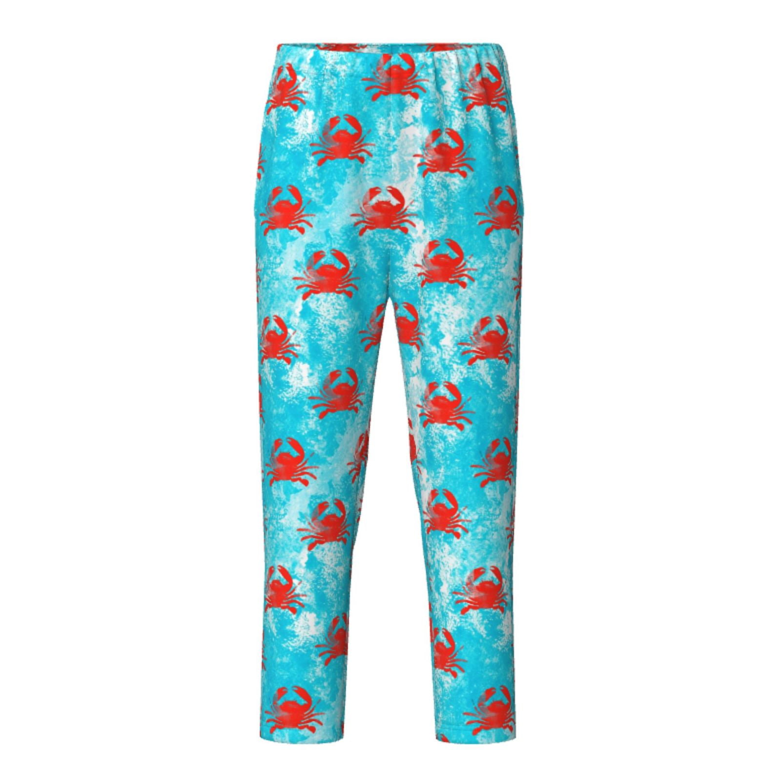 Zeuib Crab Swims In The Ocean Print Pajama Pants for Girls Boys,PJ ...