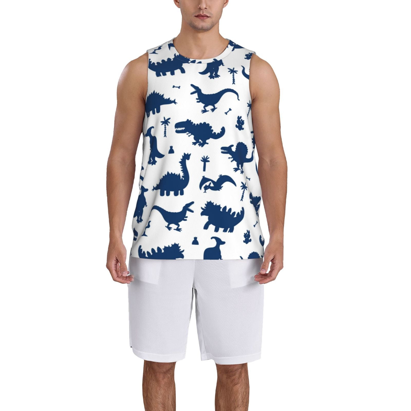 Zeuib Cute Cartoon Dinosaurs Jersey Shirt for Men,Mesh Athletic ...