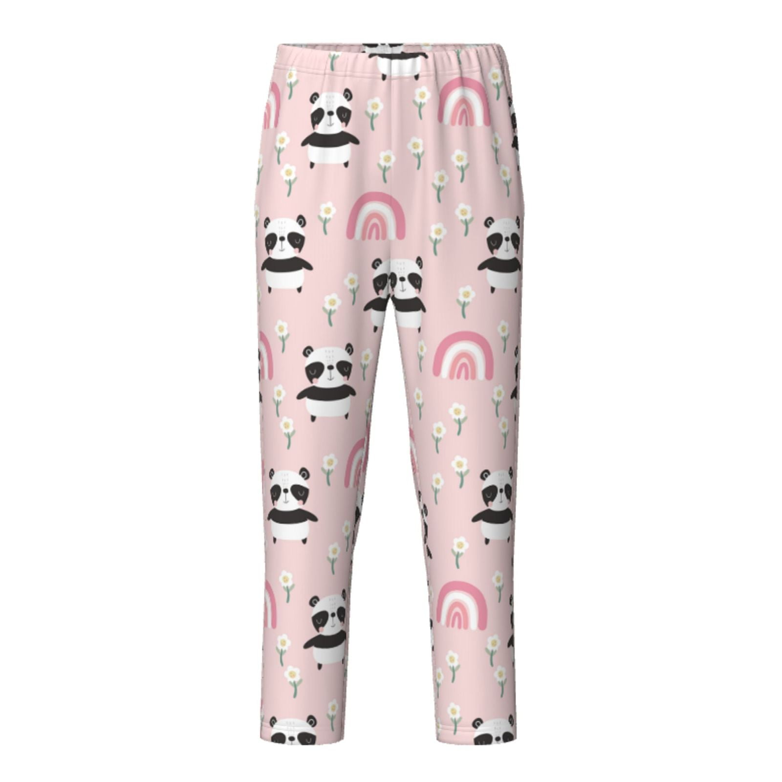 Zeuib Cute Cartoon Panda Print Pajama Pants for Girls Boys,PJ Bottoms ...