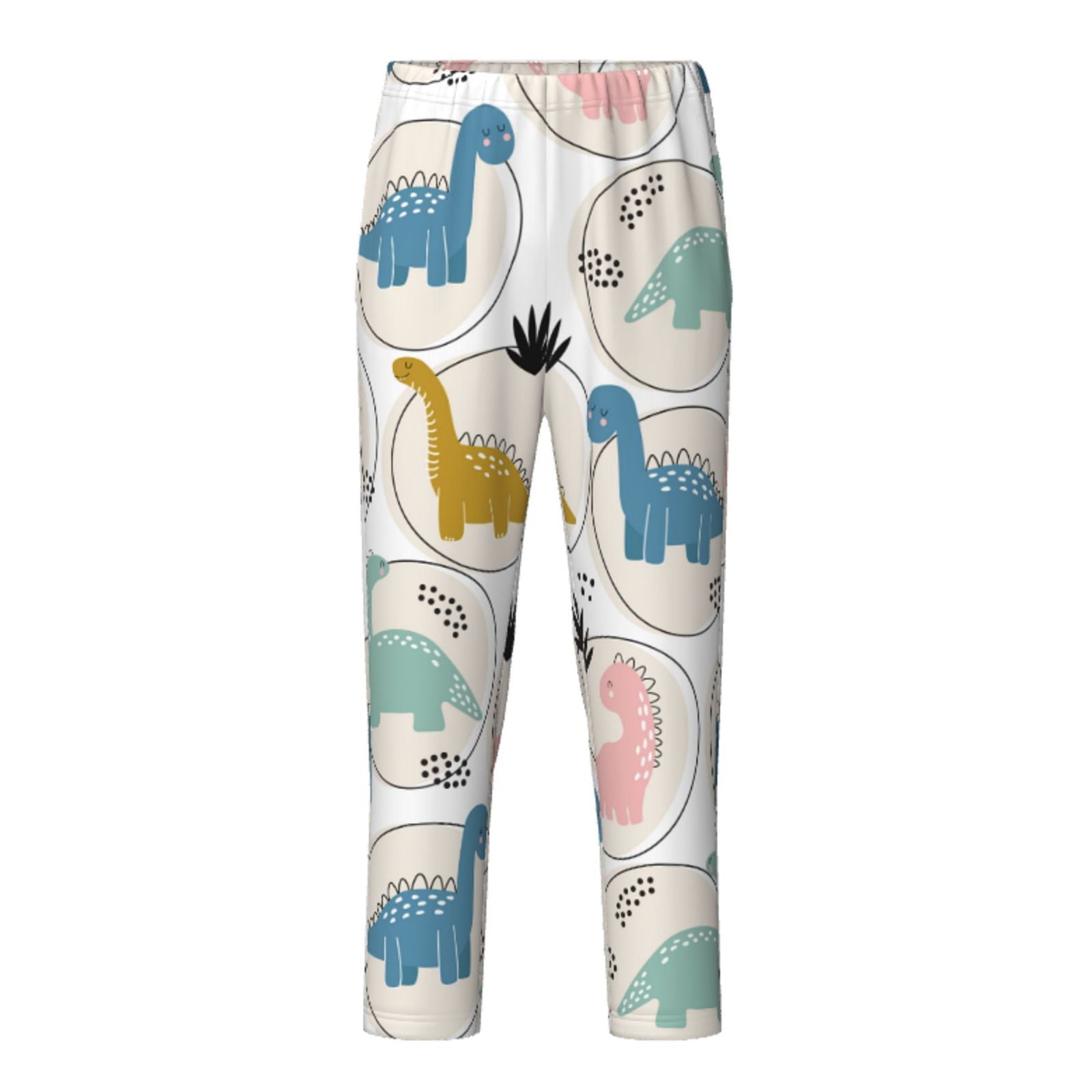 Zeuib Cute Dinosaurs Print Pajama Pants for Girls Boys,PJ Bottoms for ...