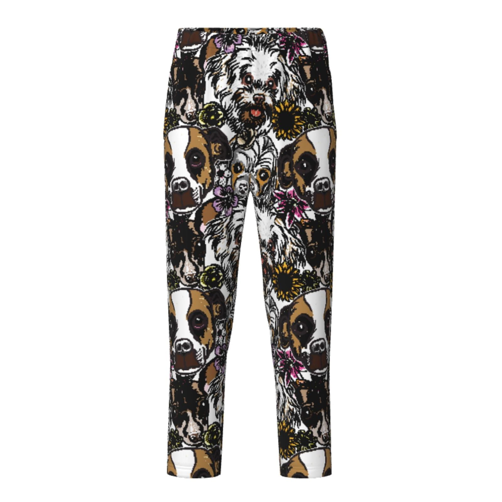 Zeuib Cute Dogs Puppy2 Print Pajama Pants for Girls Boys,PJ Bottoms for ...