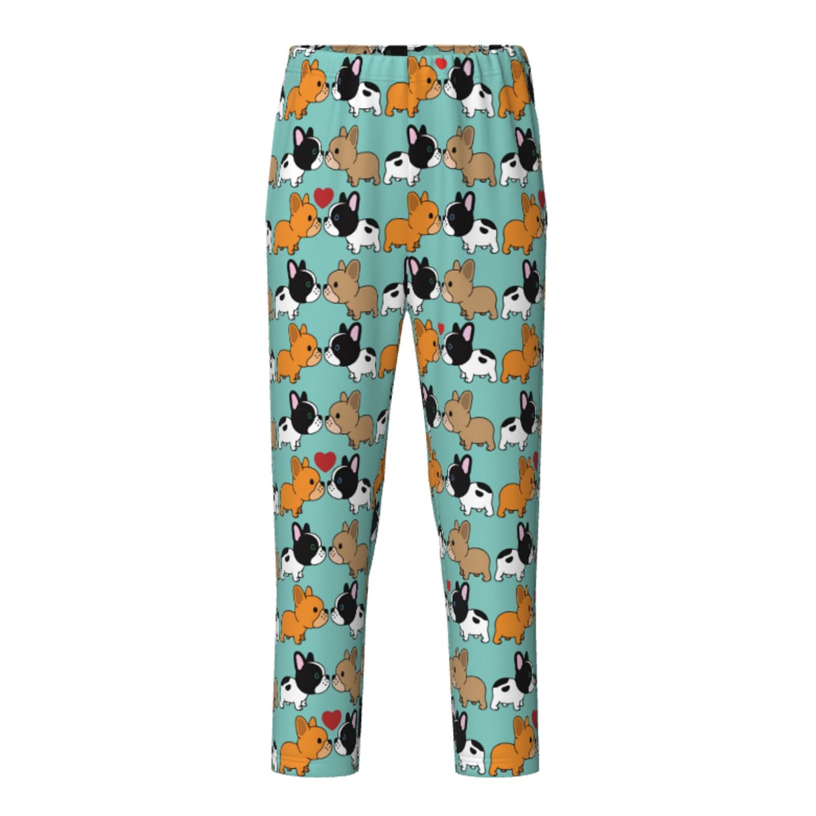 Zeuib Cute French Bulldog Print Pajama Pants for Girls Boys,PJ Bottoms ...
