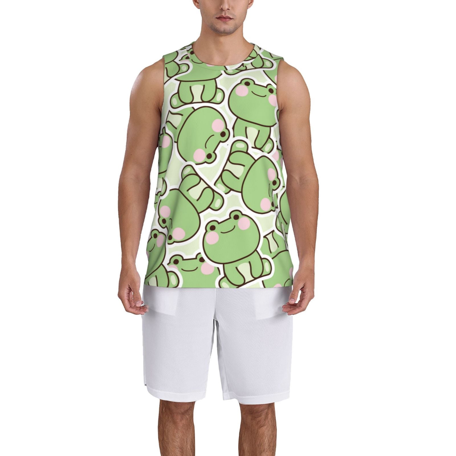 Zeuib Cute Frog Jersey Shirt for Men,Mesh Athletic Practice Sports ...