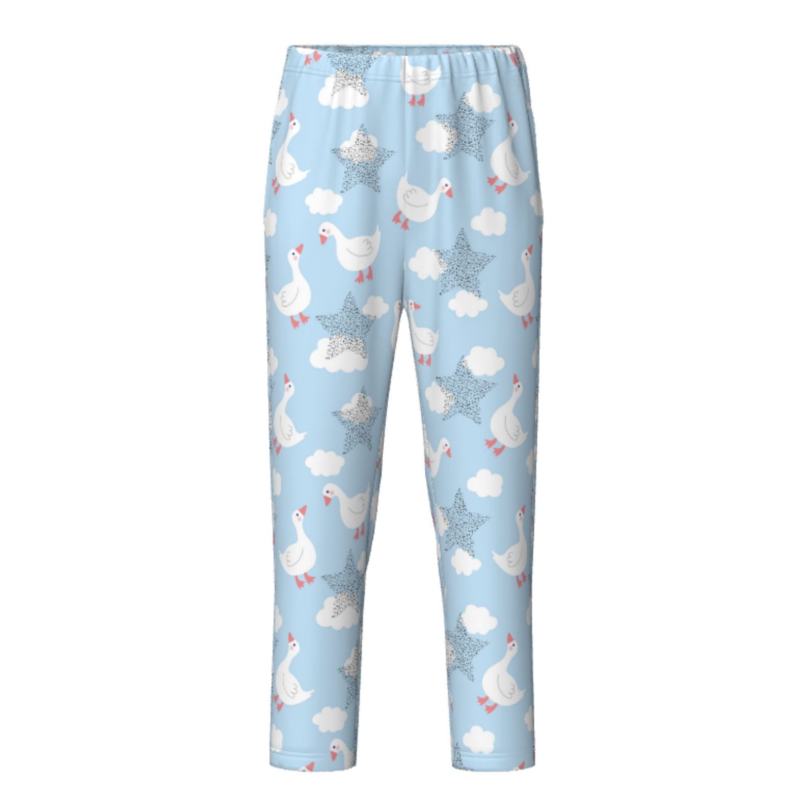 Zeuib Cute Goose On A Blue Sky Print Pajama Pants for Girls Boys,PJ ...