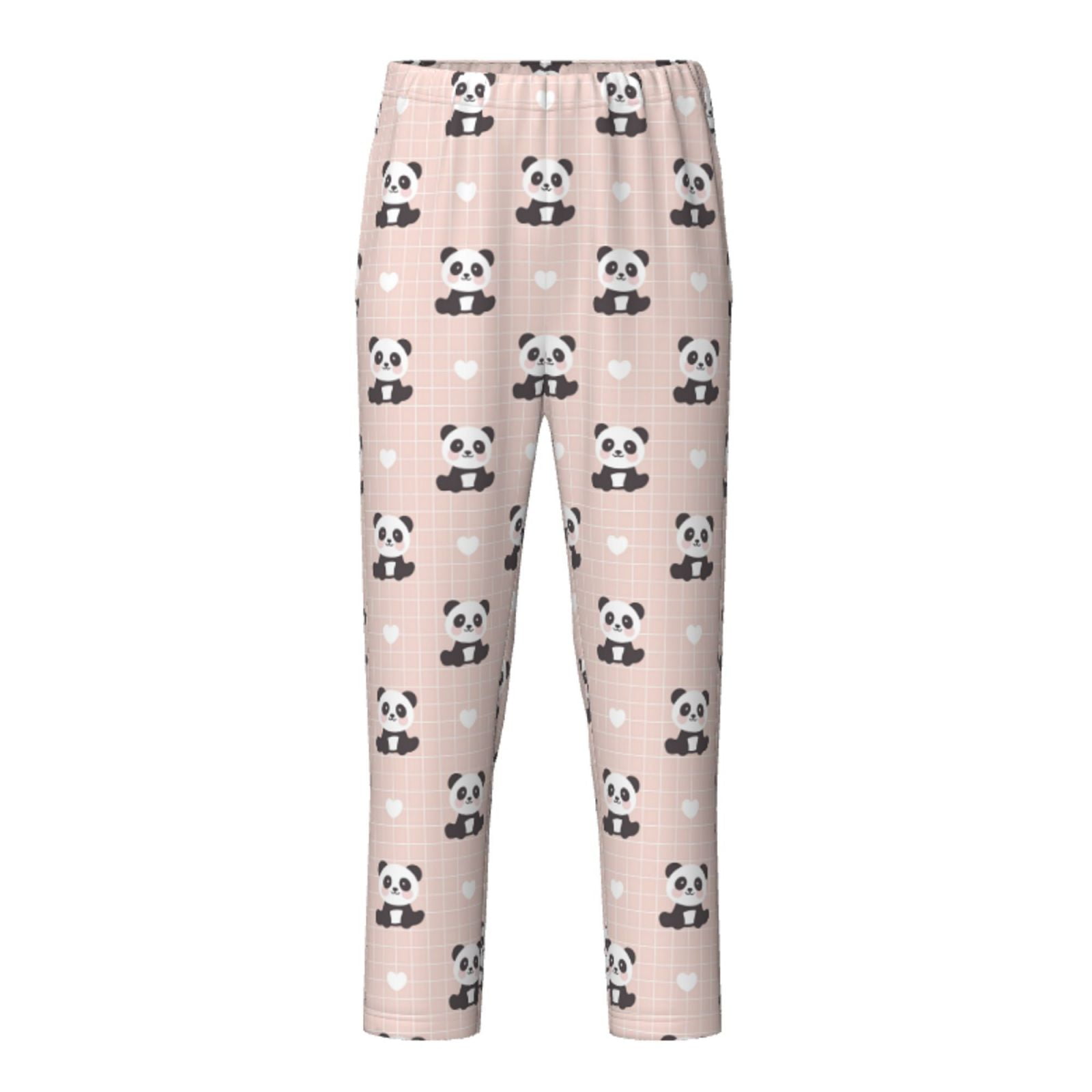 Zeuib Cute Panda Print Pajama Pants for Girls Boys,PJ Bottoms for Kids ...