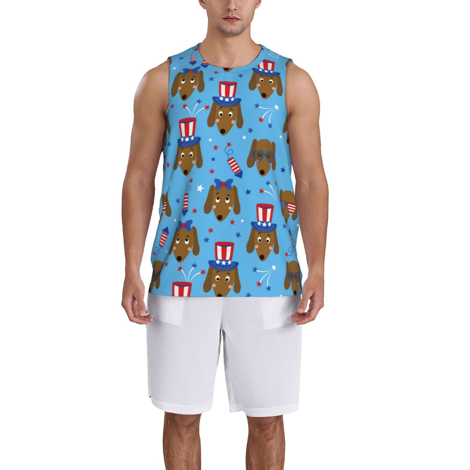 Zeuib Cute Puppy Jersey Shirt for Men,Mesh Athletic Practice Sports ...