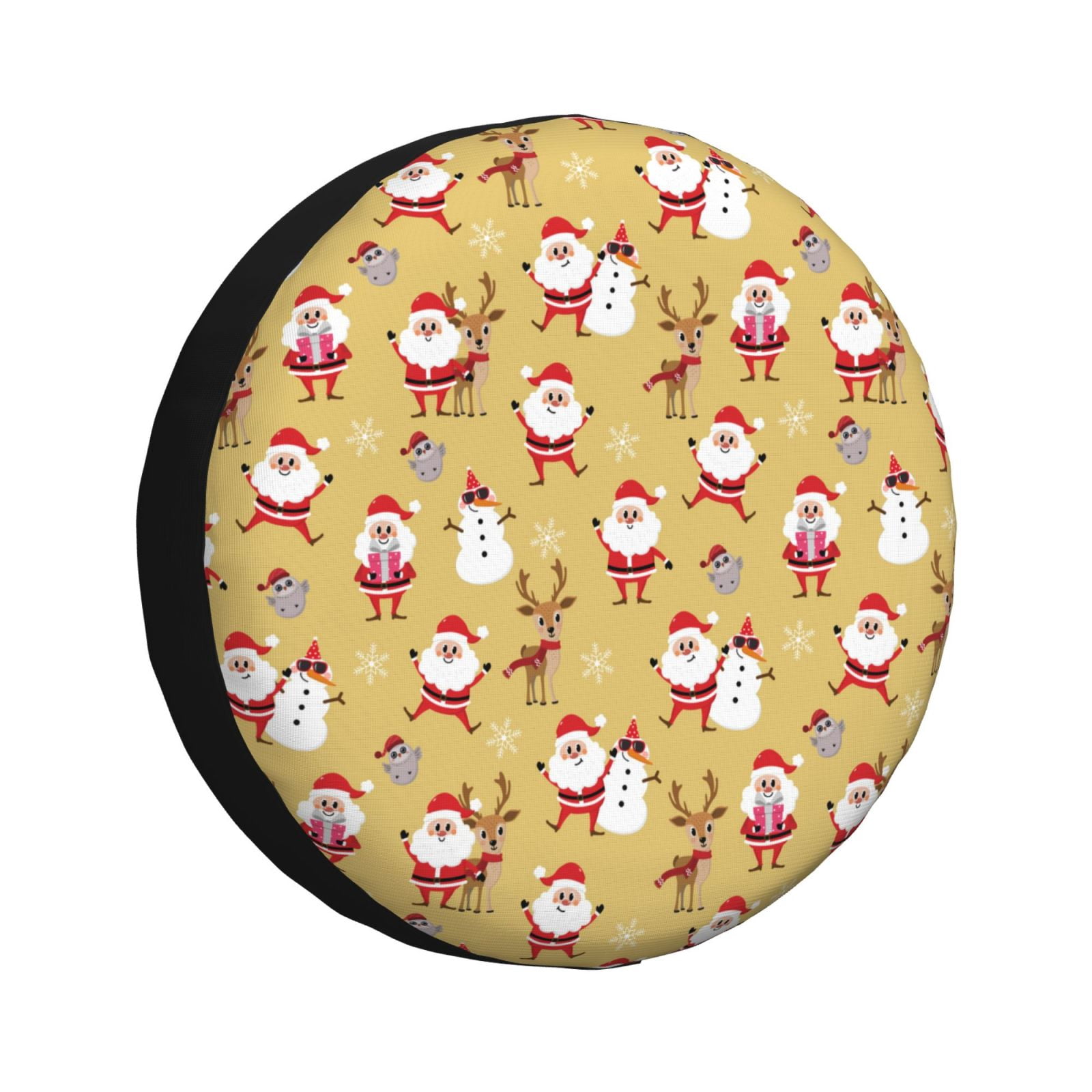 Zeuib Cute Santa and Reindeer Tire Cover,Wheel Cover,Spare Tire Cover ...