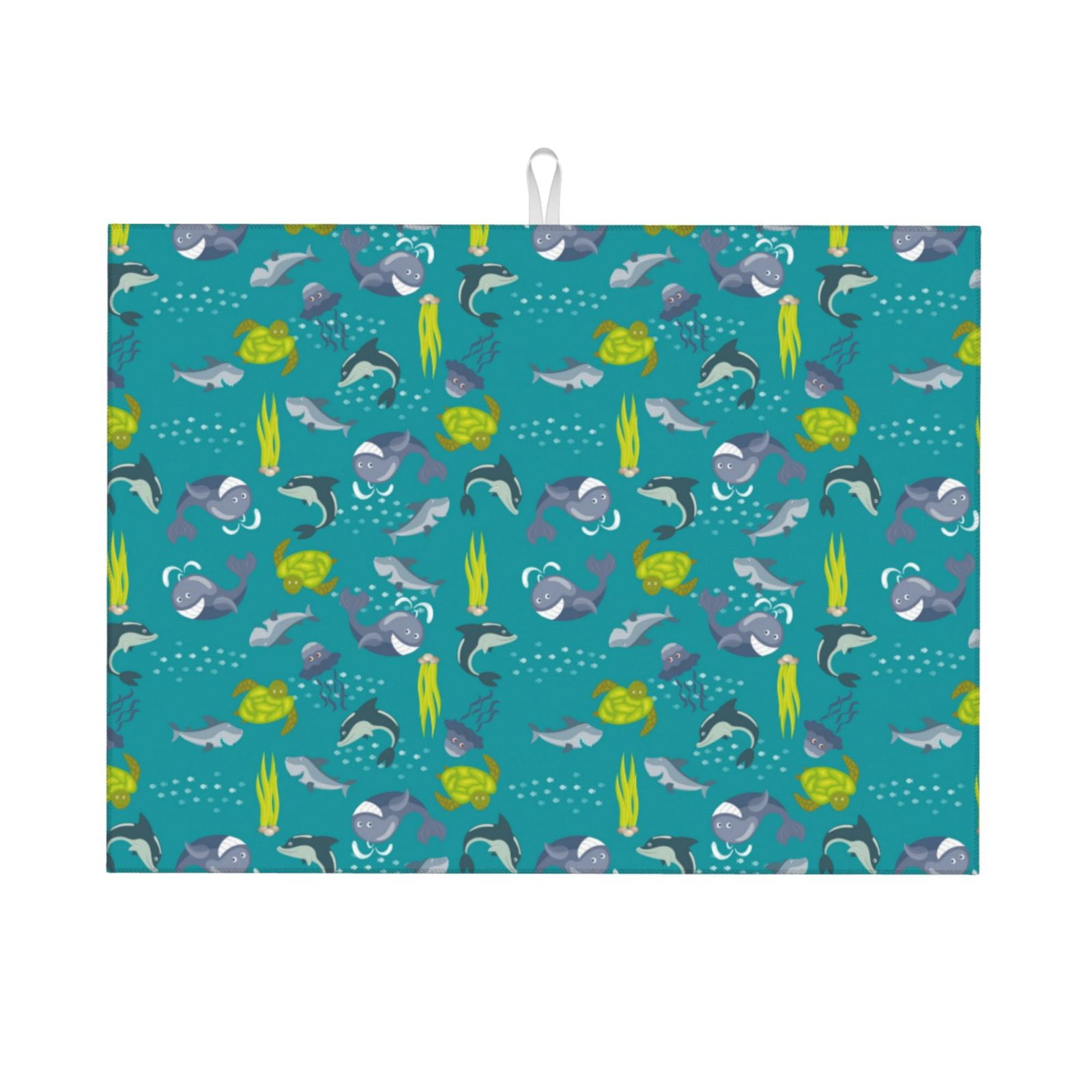 Zeuib Cute Shark Turtle Dish Drainer Kitchen Counter, Kitchen Drying ...