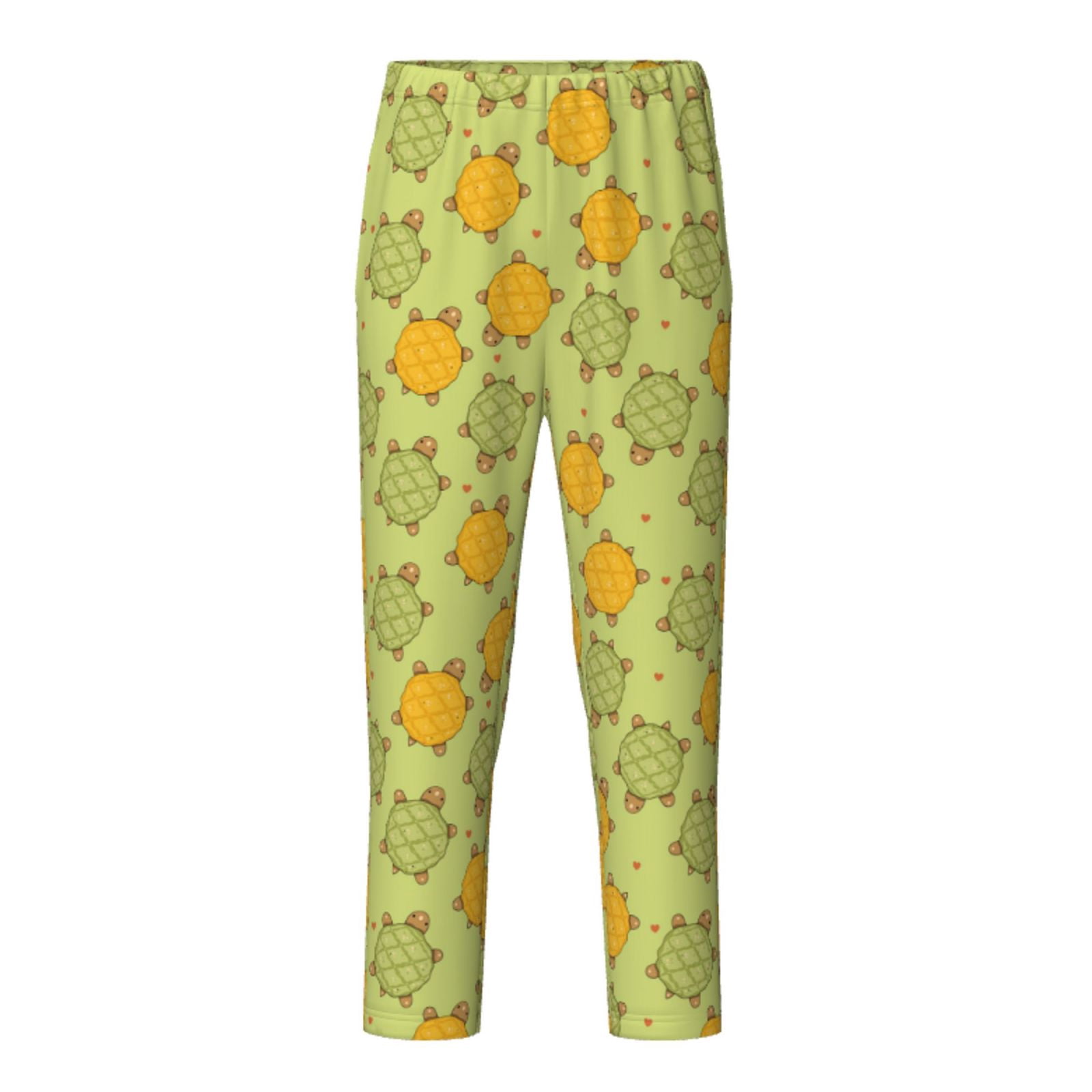 Zeuib Cute Turtle Print Pajama Pants for Girls Boys,PJ Bottoms for Kids ...