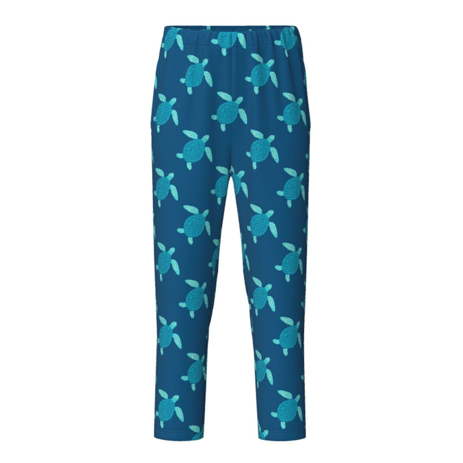 Zeuib Cute Turtle Print Pajama Pants for Girls Boys,PJ Bottoms for Kids ...