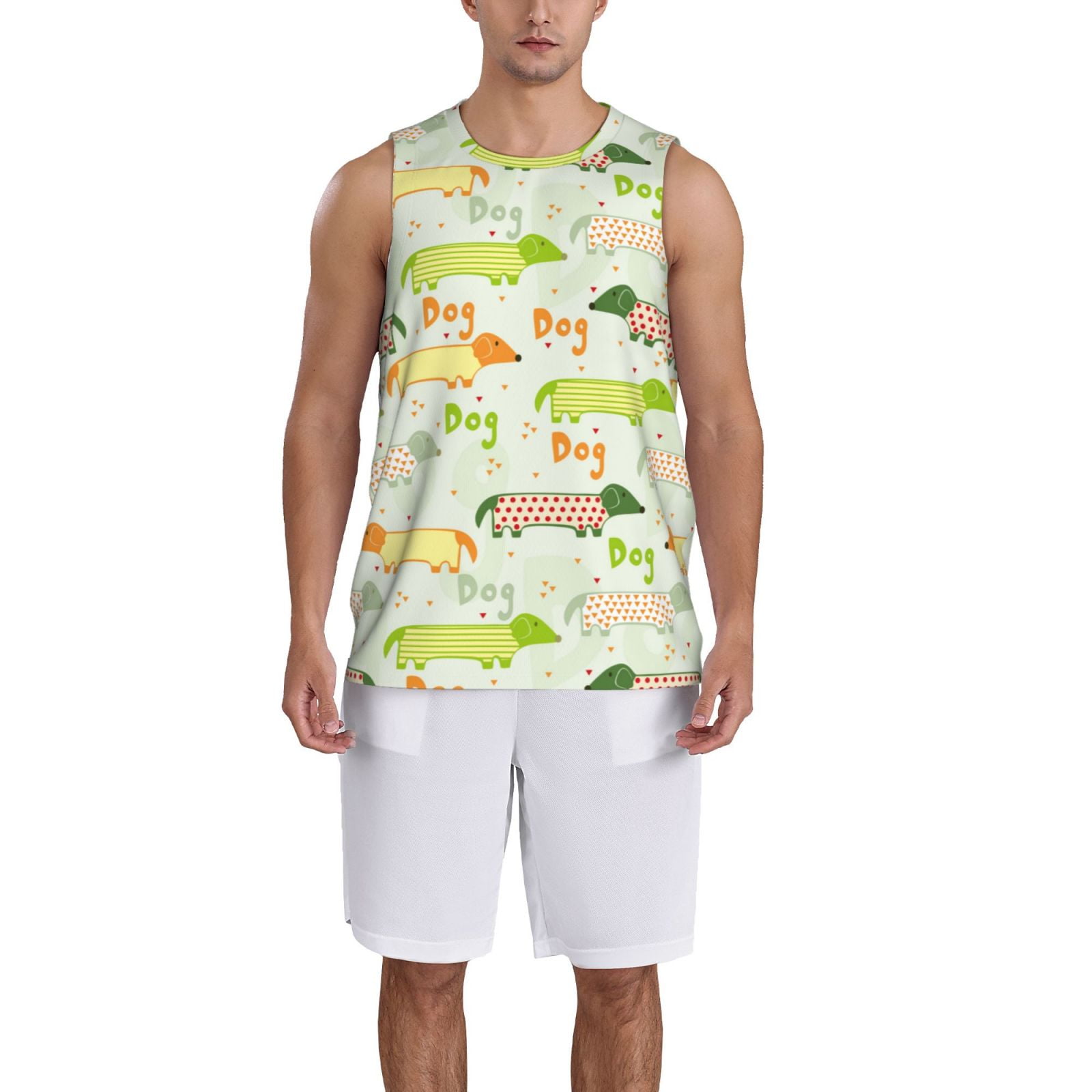 Zeuib Dachshund Dog Puppy Jersey Shirt for Men,Mesh Athletic Practice ...