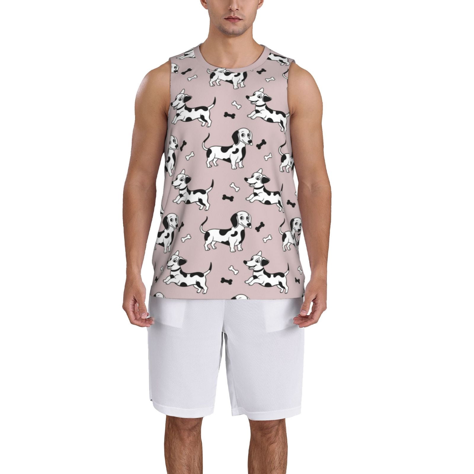 Zeuib Dachshund Dog Puppy Jersey Shirt for Men,Mesh Athletic Practice ...