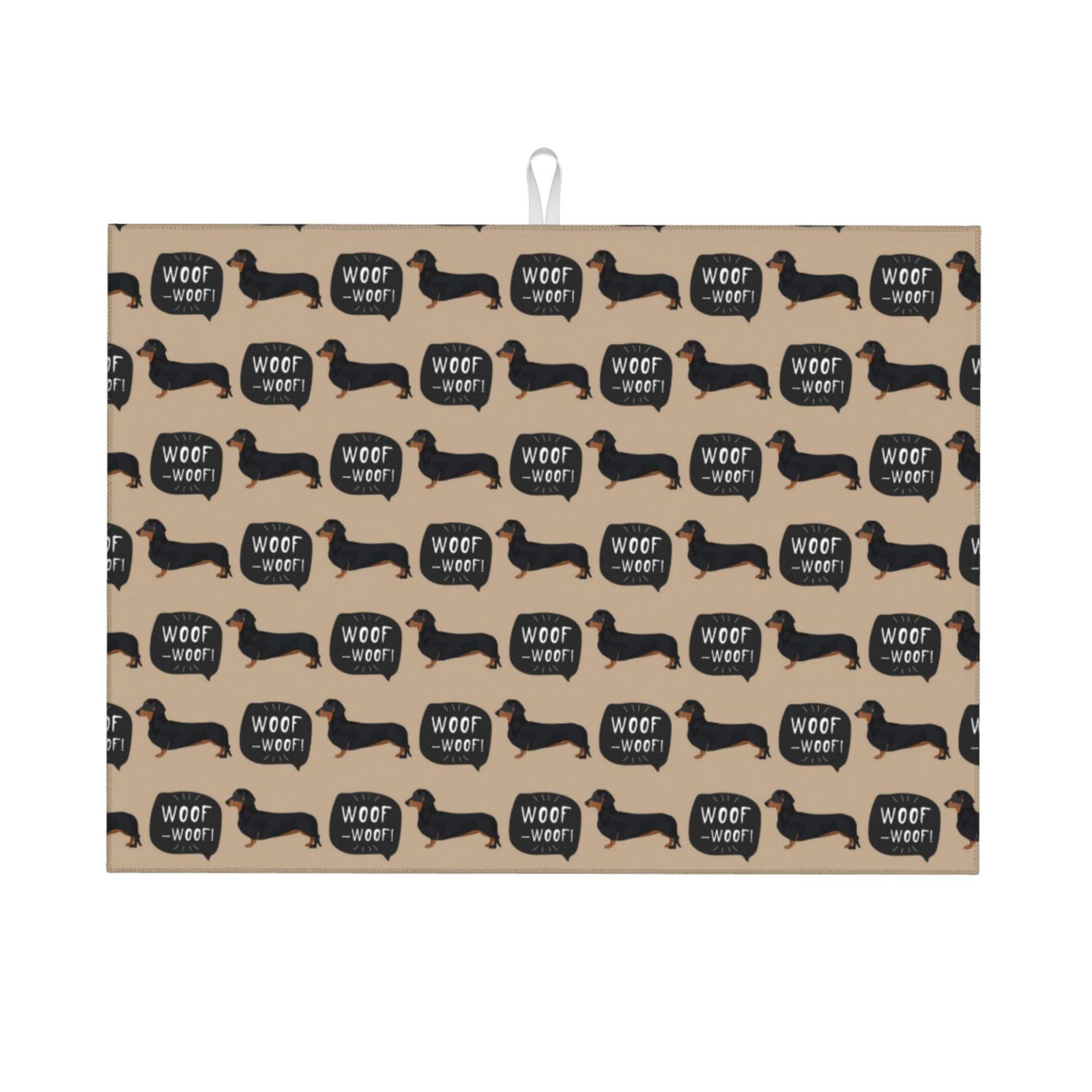 Zeuib Dachshund Dog Woof Dish Drainer Kitchen Counter, Kitchen Drying ...