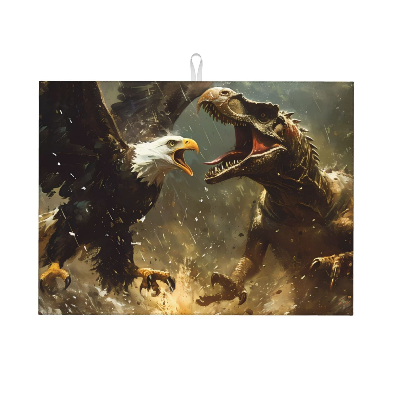 Zeuib Dinosaur Bald Eagle Dish Drainer Kitchen Counter, Kitchen Drying ...