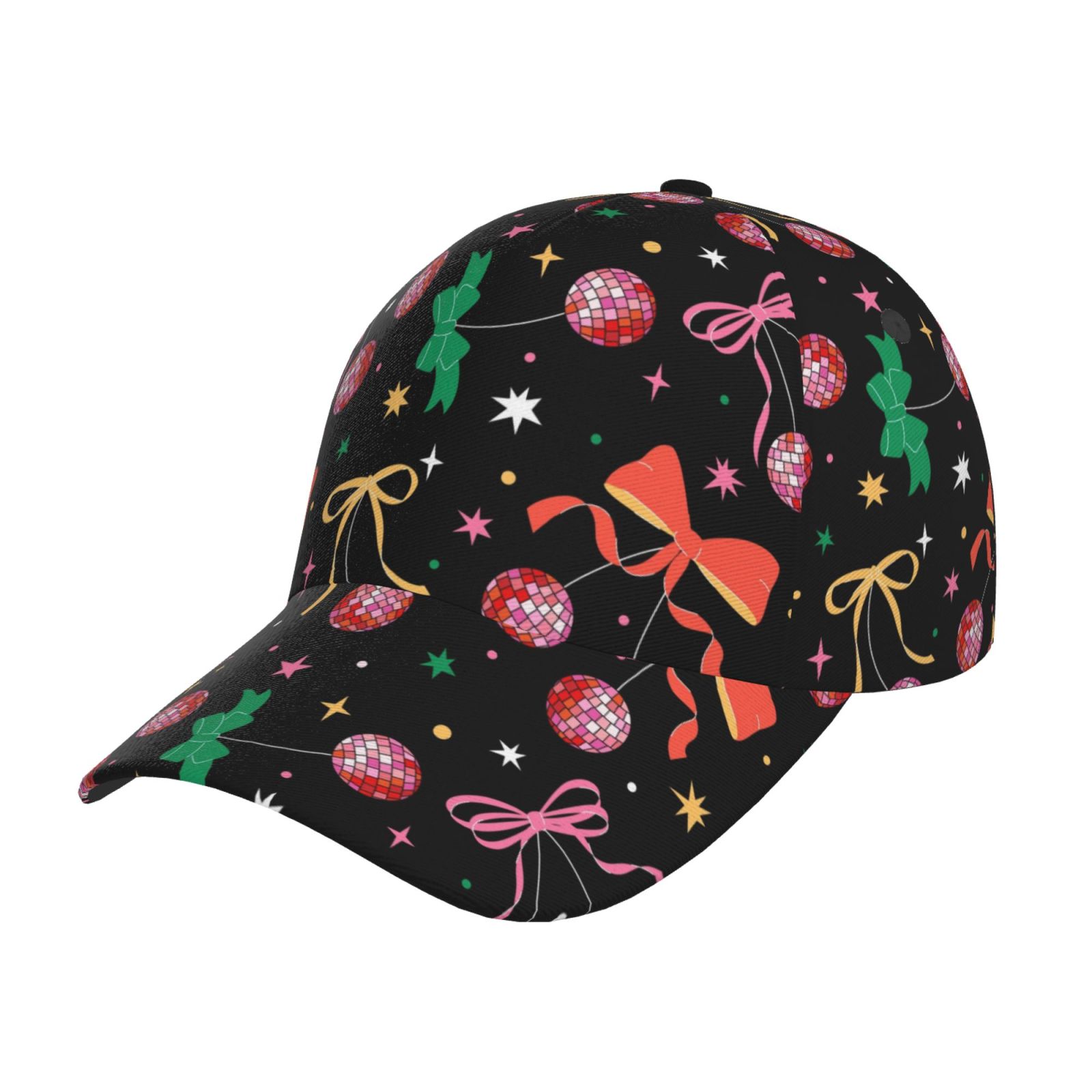 Zeuib Disco Mirror Ball Baseball Cap Adjustable Size for Running ...