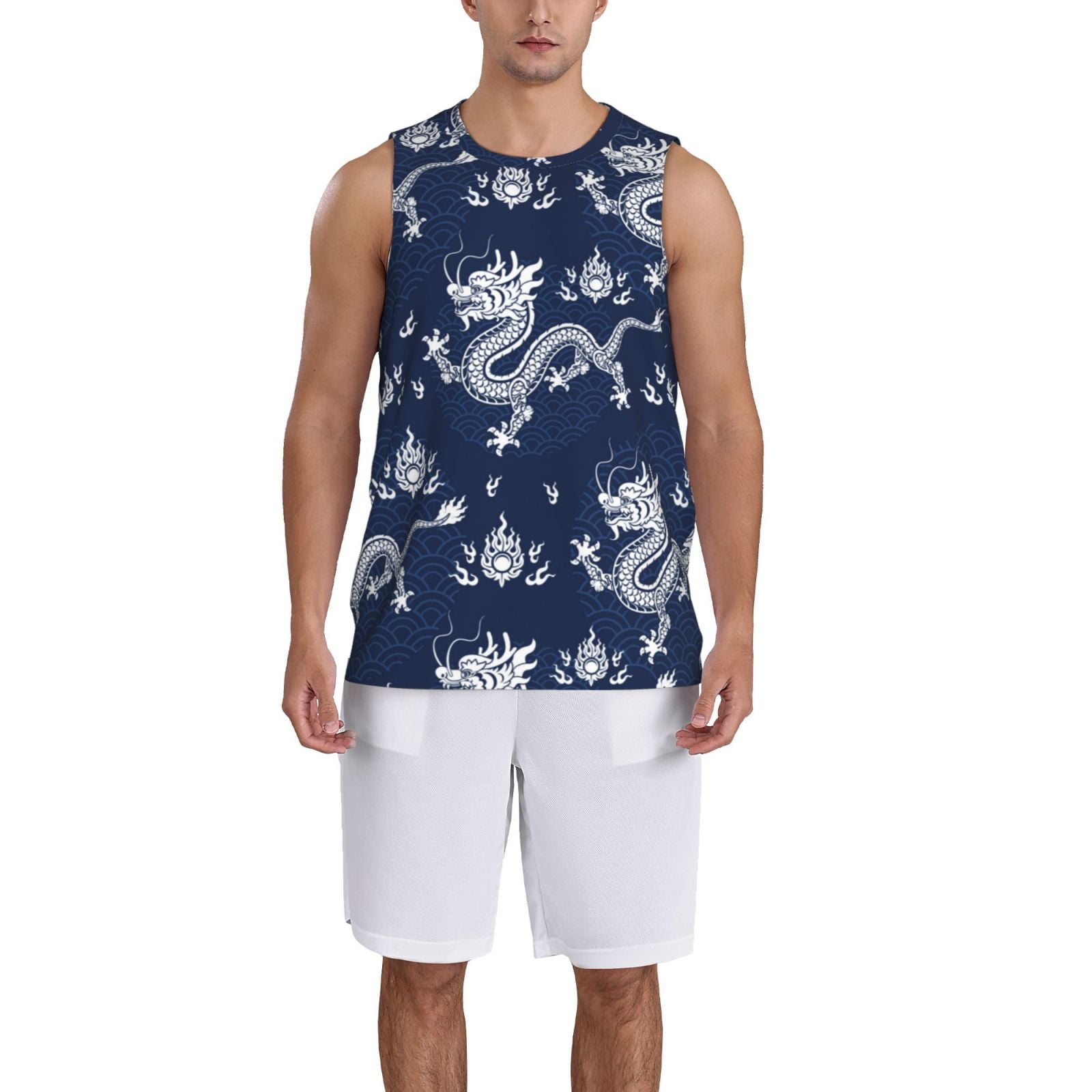 Zeuib Dragon Jersey Shirt for Men,Mesh Athletic Practice Sports Shirts ...