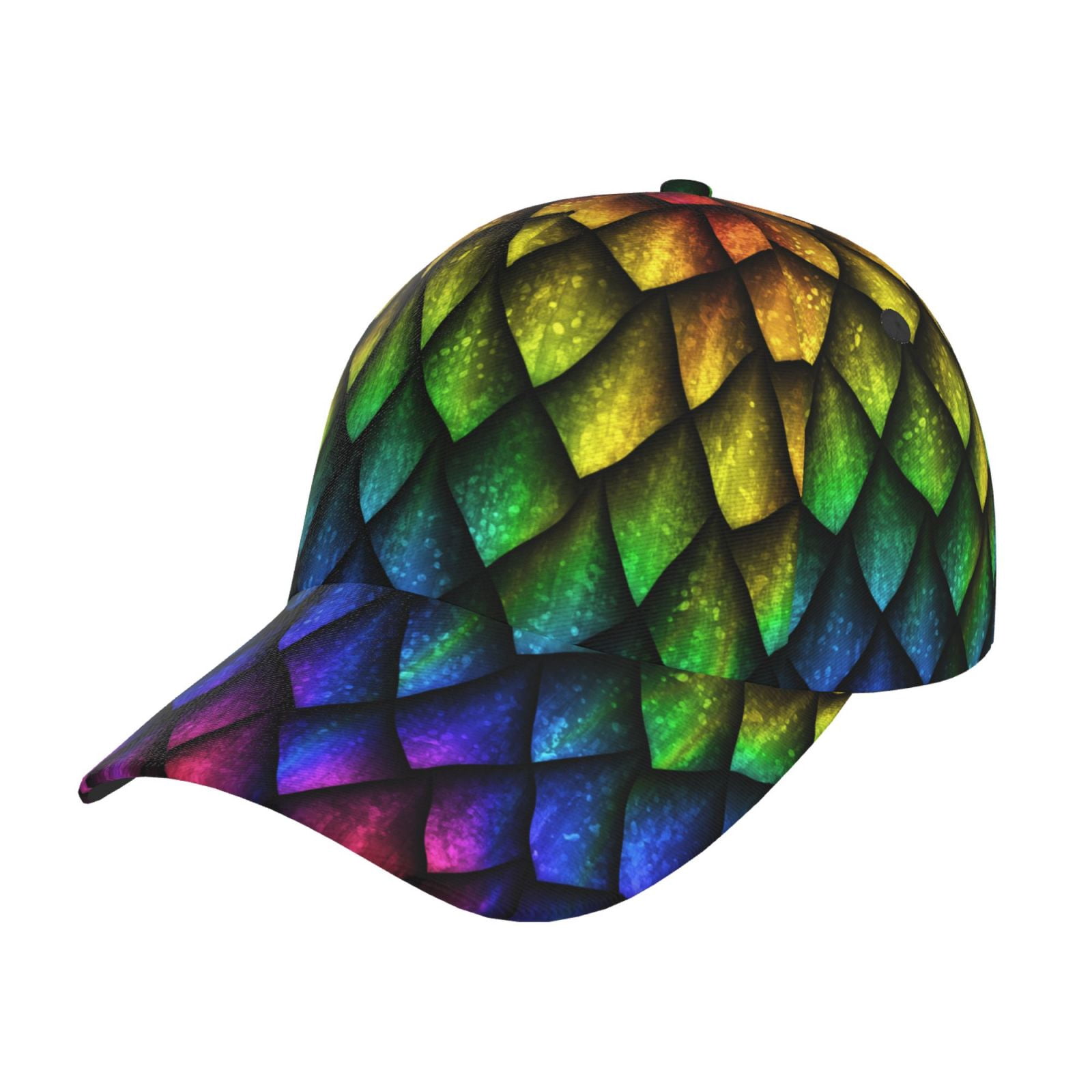 Zeuib Dragon Scales Baseball Cap Adjustable Size for Running Workouts ...