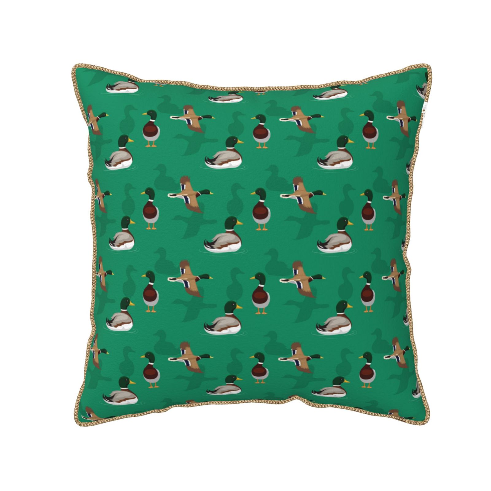 Zeuib Duck Mallard Flying Pose Print Decorative Throw Pillow Covers ...