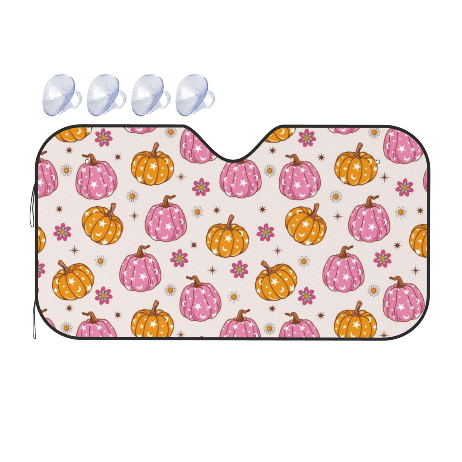 Zeuib Fall 70s Groovy Hippie 1 Premium Car Sunshade: Superior Sun ...