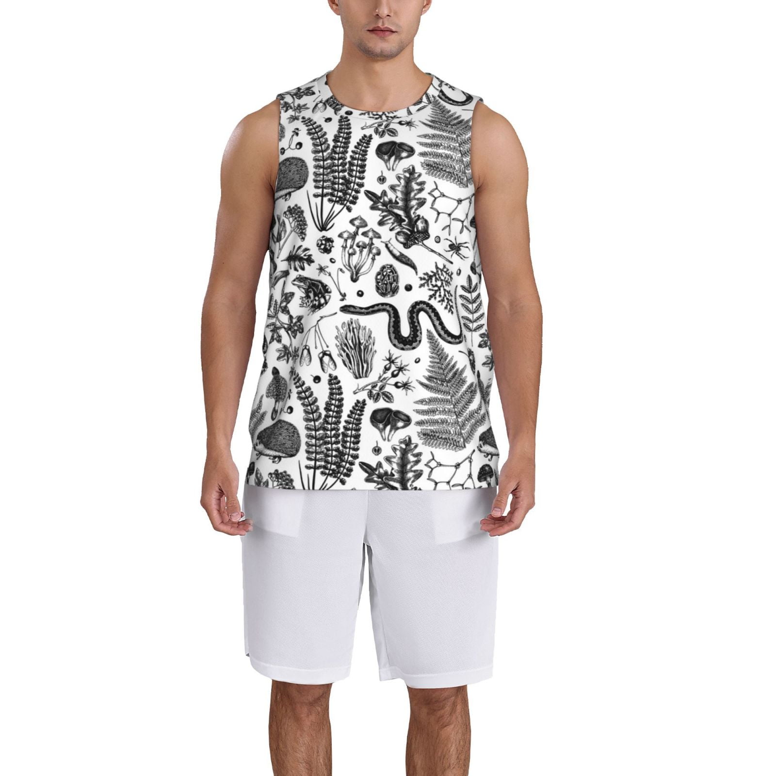 Zeuib Fall Forest Jersey Shirt for Men,Mesh Athletic Practice Sports ...