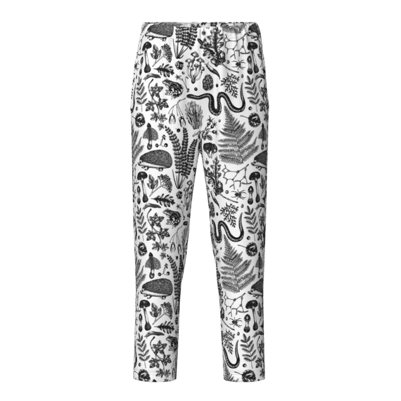 Zeuib Fall Forest Print Pajama Pants for Girls Boys,PJ Bottoms for Kids ...