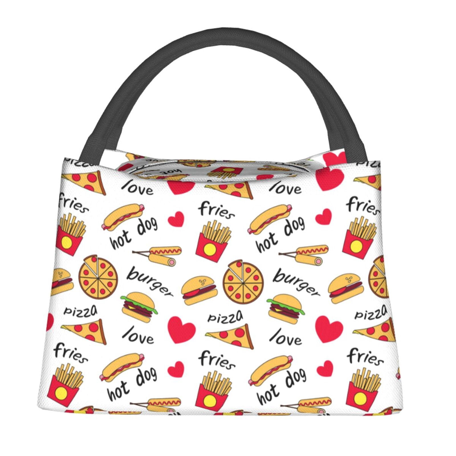 Zeuib Fast Food Lunch Bag,Collapsible Cooler Bag Insulated,Leakproof ...