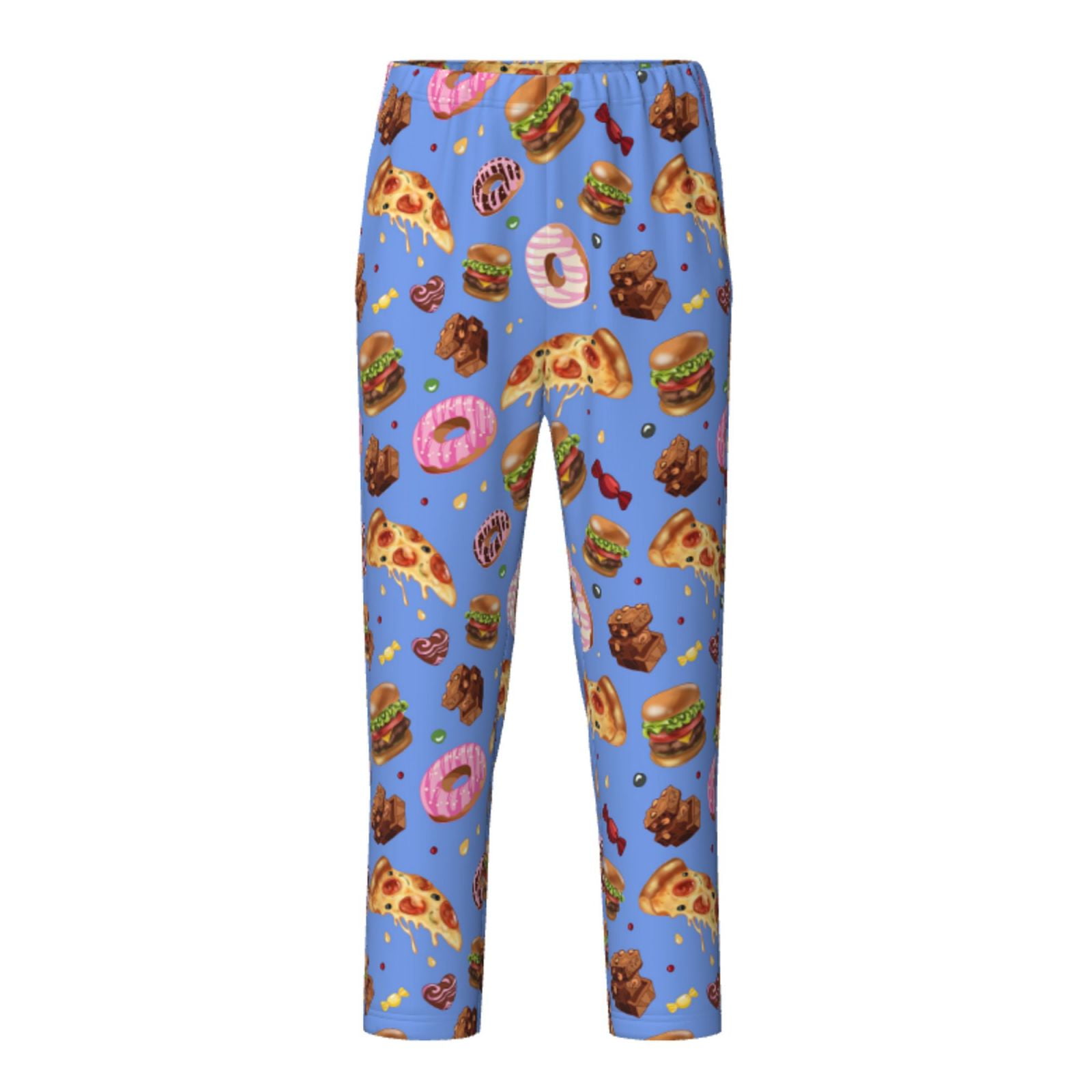 Zeuib Fastfoods Print Pajama Pants for Girls Boys,PJ Bottoms for Kids ...