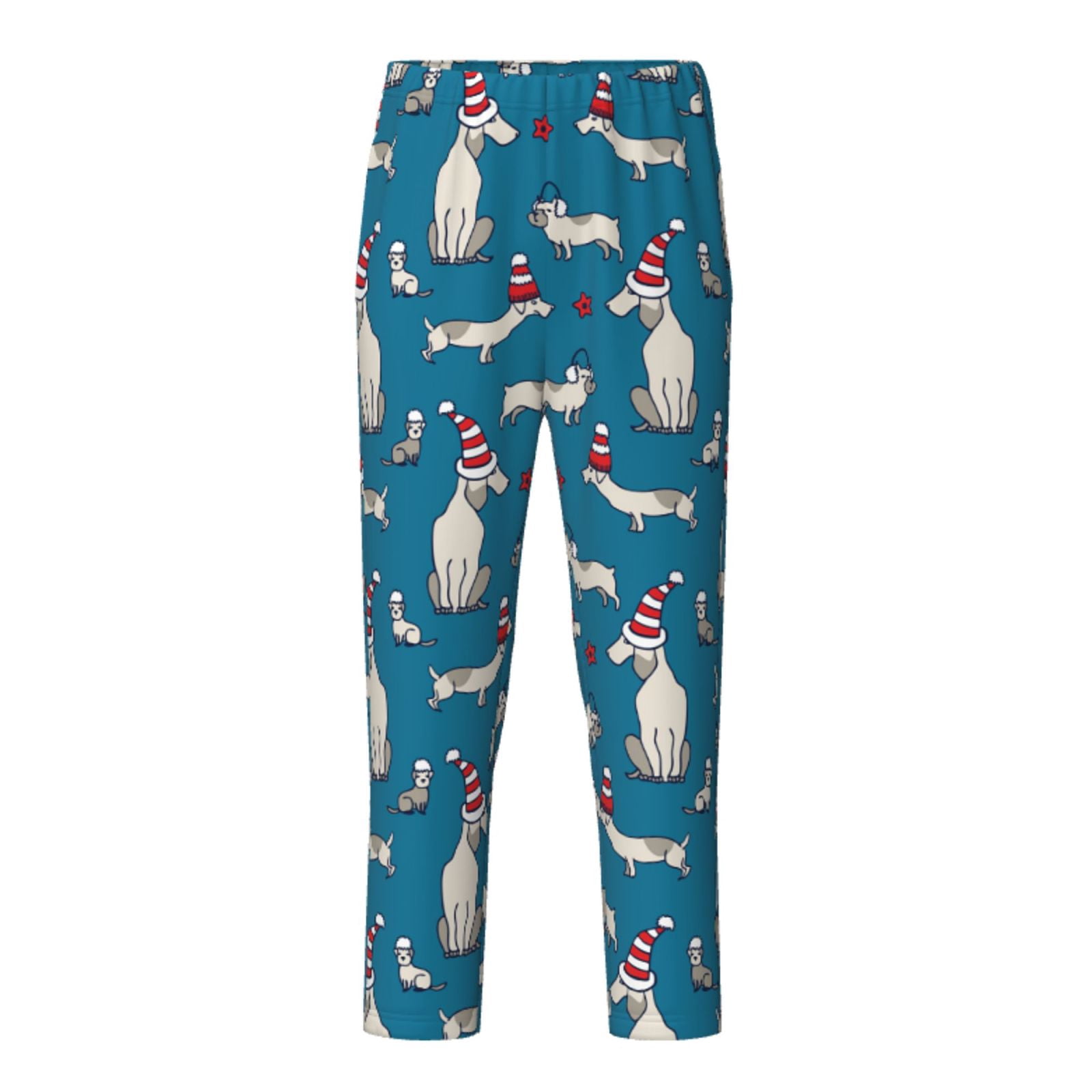 Zeuib Festive Dachshund Fun Print Pajama Pants for Girls Boys,PJ ...