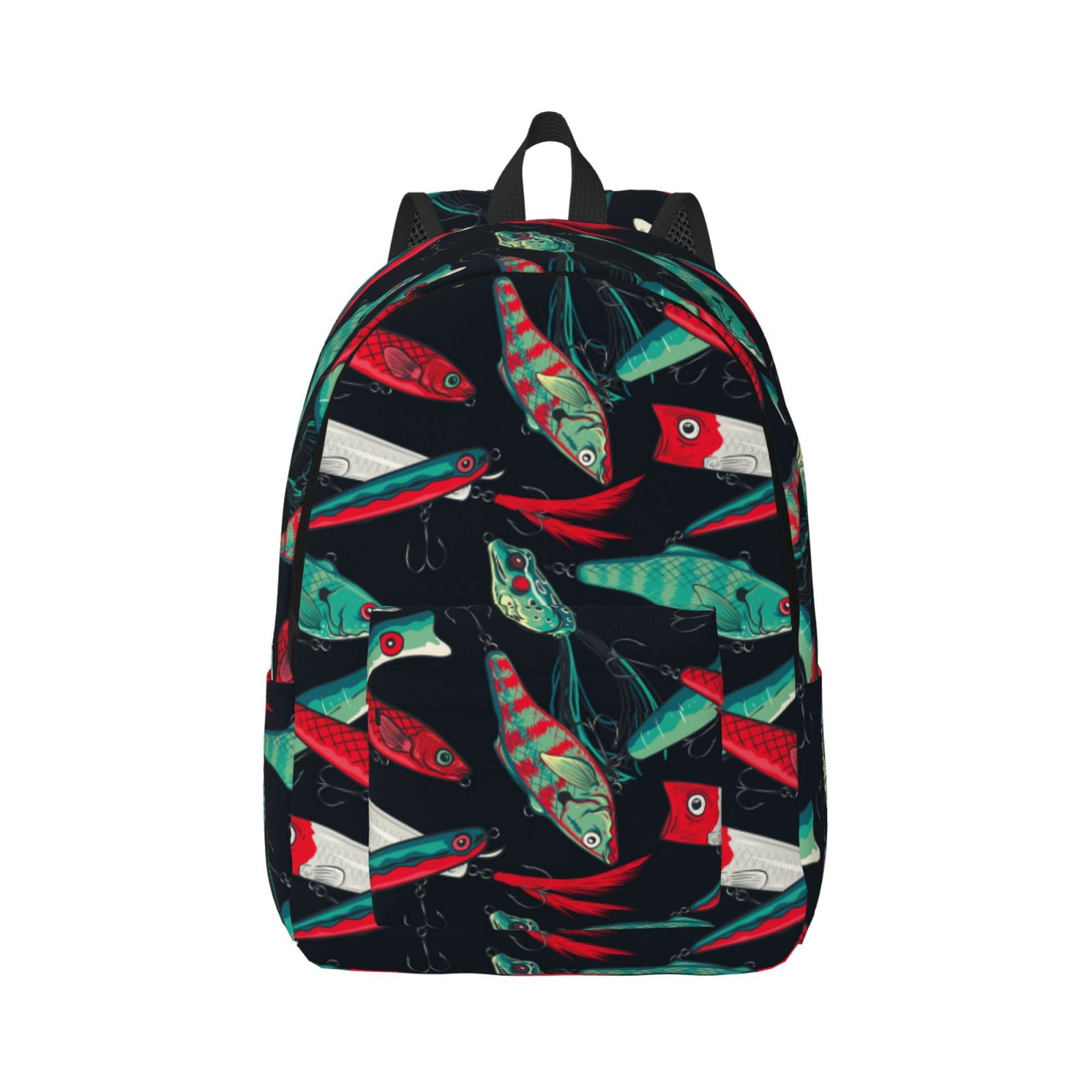 Zeuib Fishing Lure Stylish and Durable Canvas Backpack: Perfect for ...