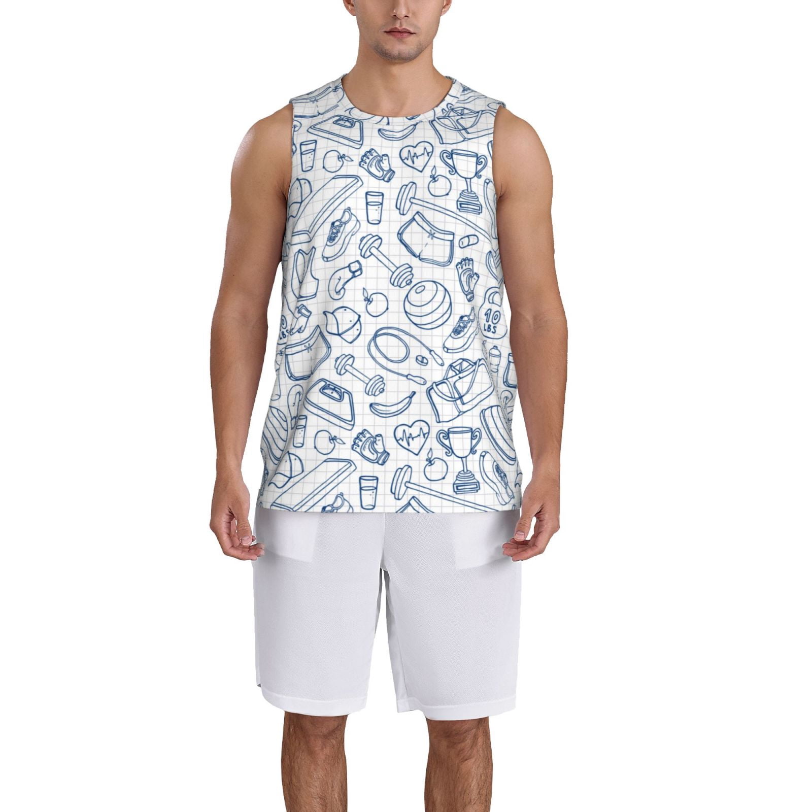 Zeuib Fitness Guru Jersey Shirt for Men,Mesh Athletic Practice Sports ...