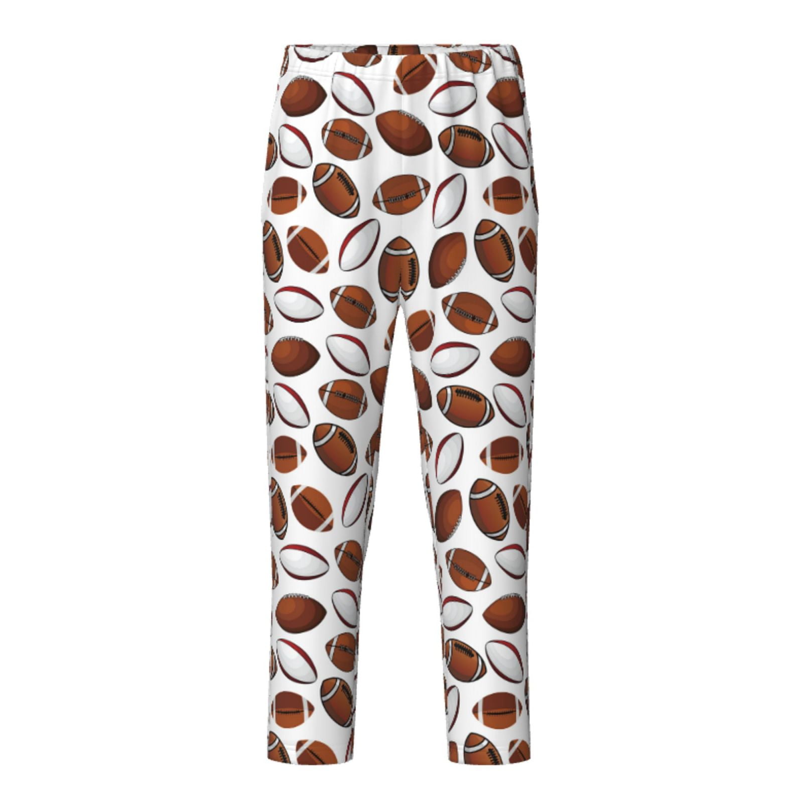 Zeuib Football Print Pajama Pants for Girls Boys,PJ Bottoms for Kids ...