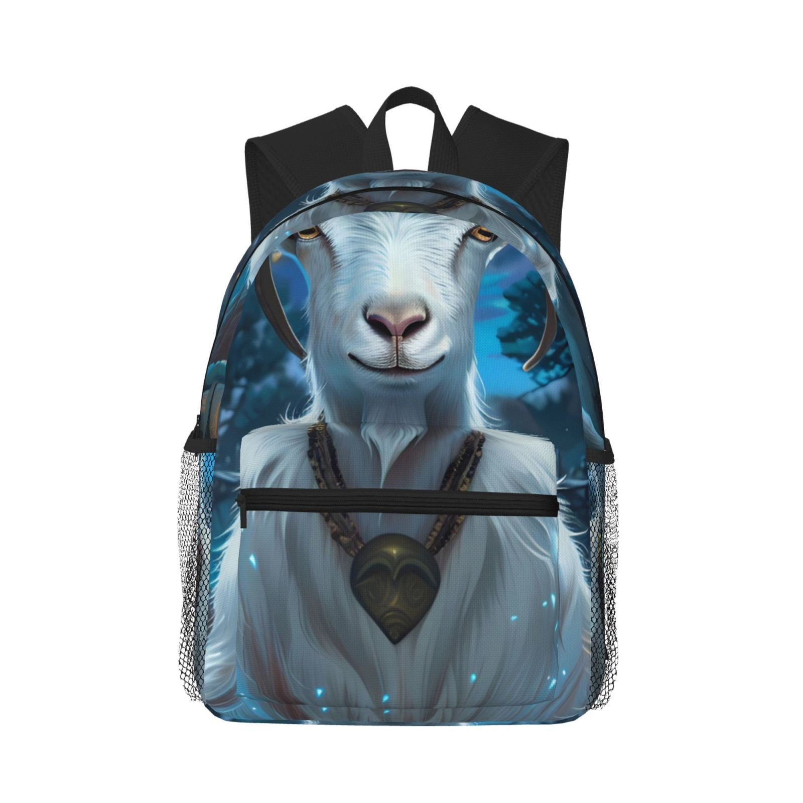 Zeuib Forest Meditating Goat Backpack，Stylish, Comfortable, and ...