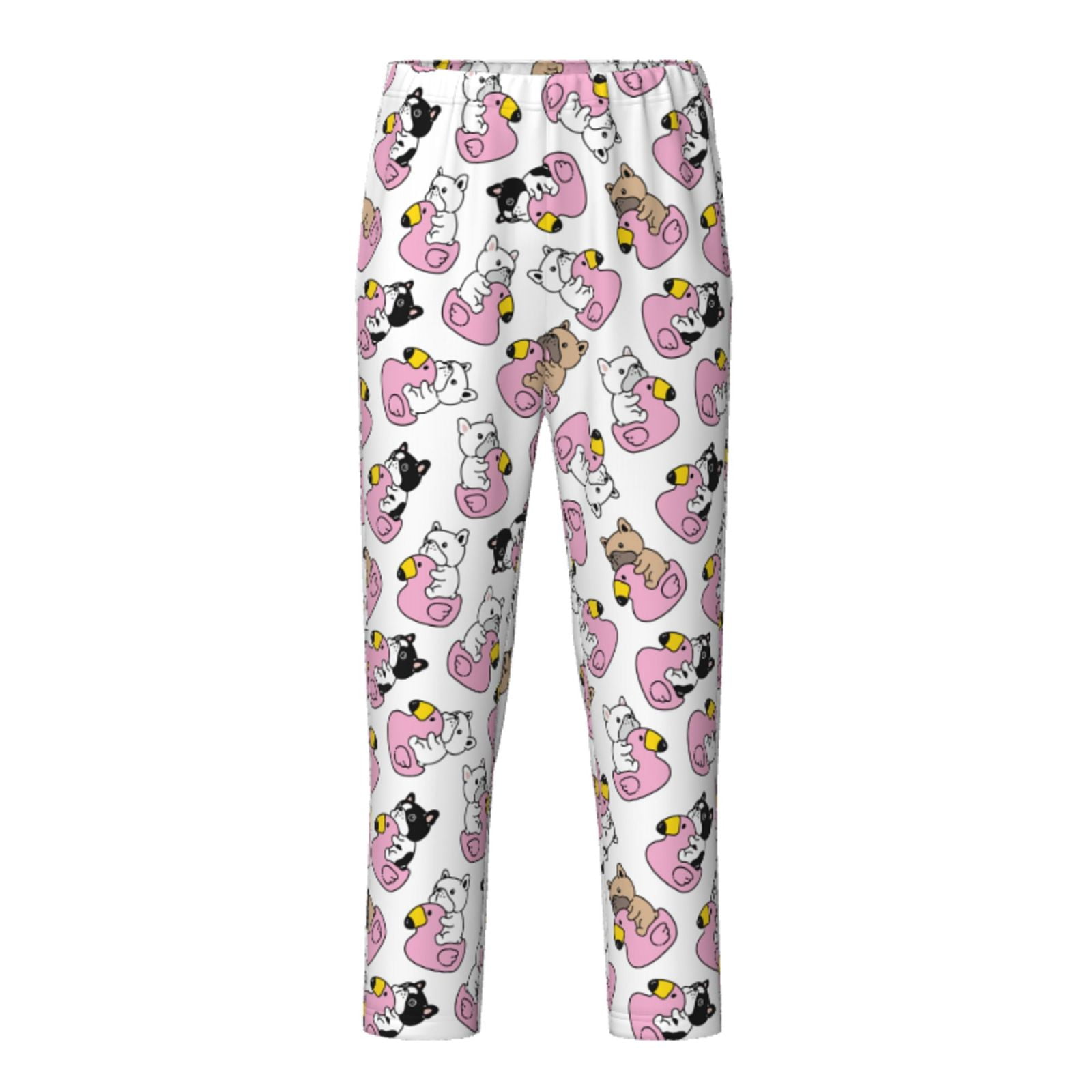 Zeuib French Bulldog Duck Print Pajama Pants for Girls Boys,PJ Bottoms ...