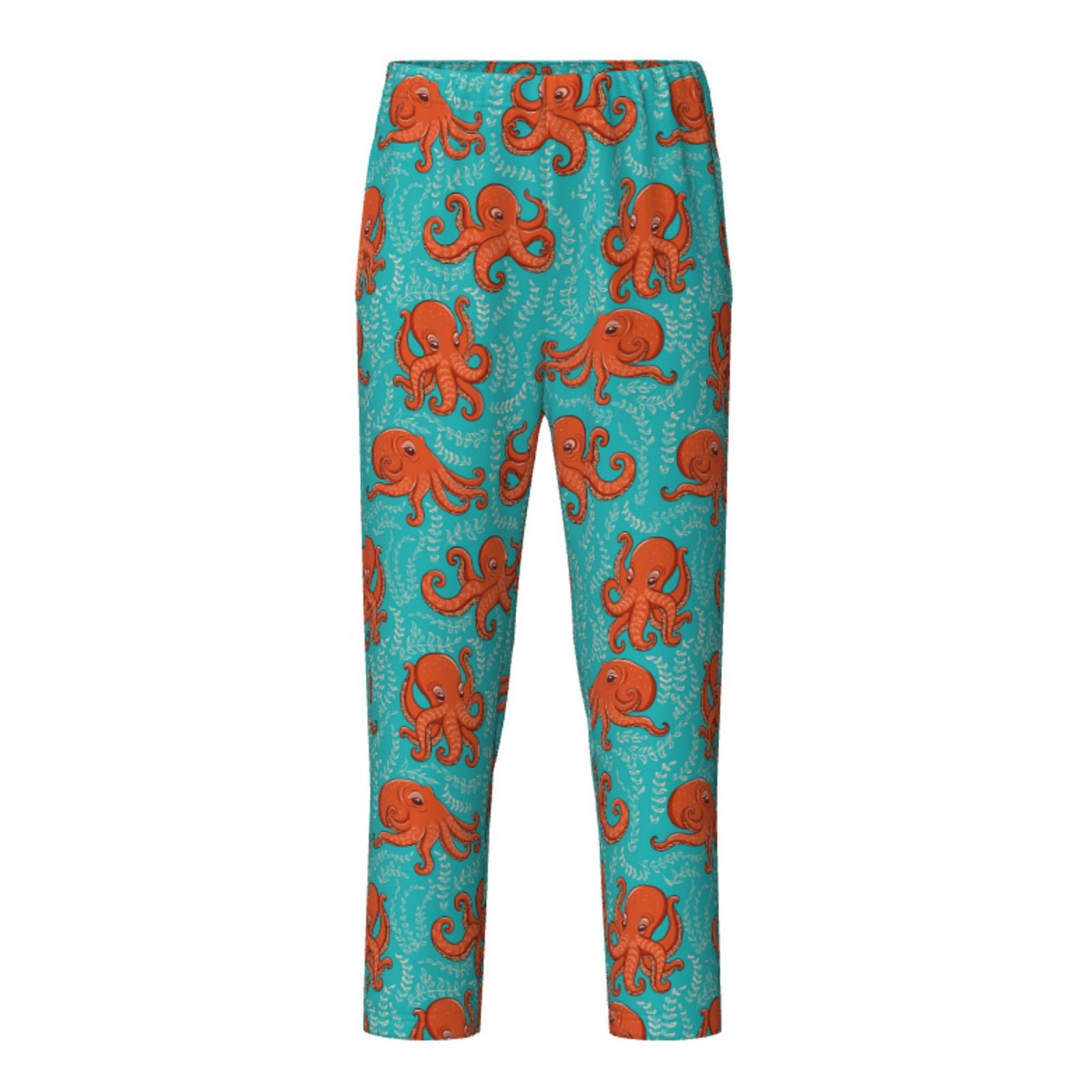 Zeuib Fun Octopus Print Pajama Pants for Girls Boys,PJ Bottoms for Kids ...
