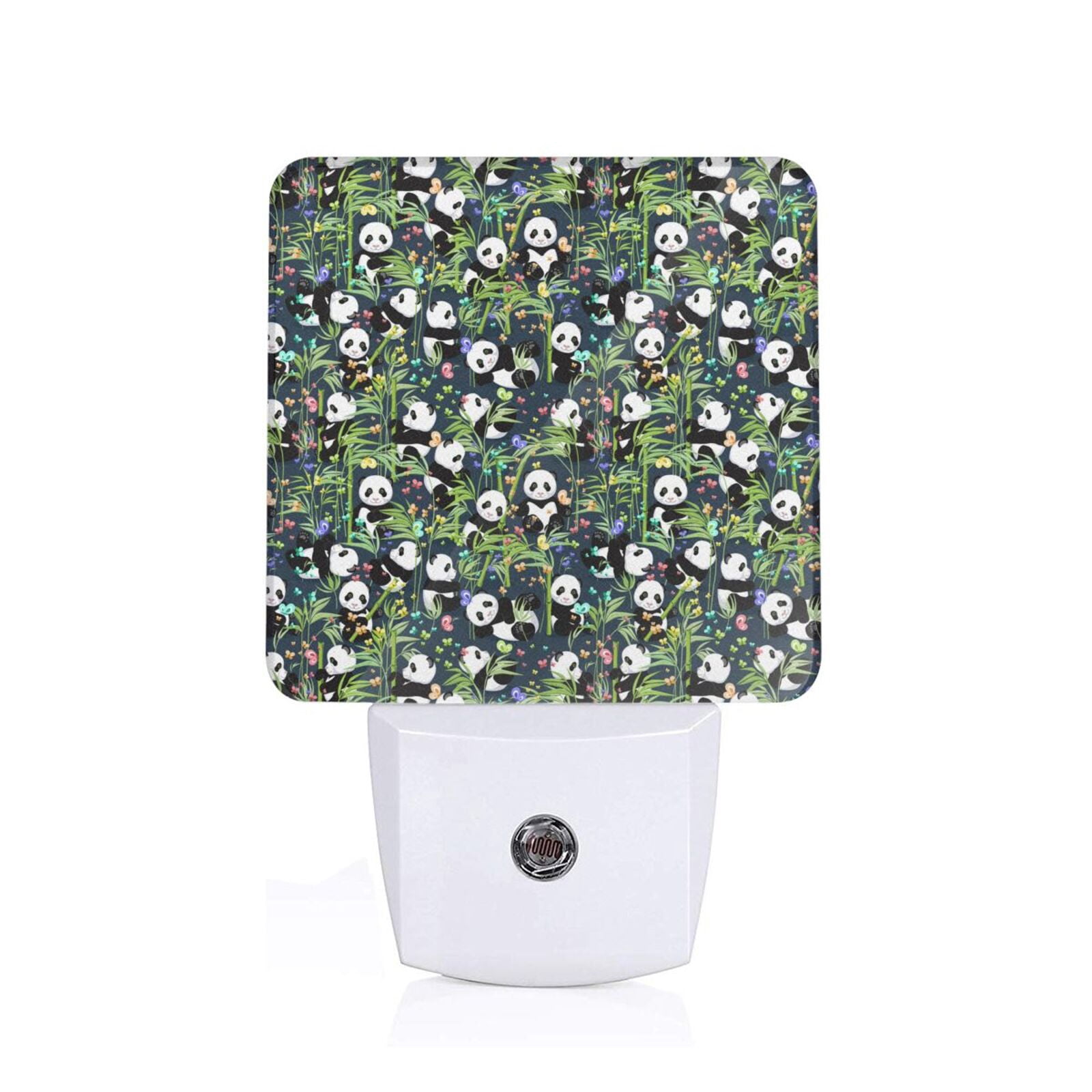Zeuib Fun Panda Playing With Bamboo Leaves LED Night Light,Plug in ...
