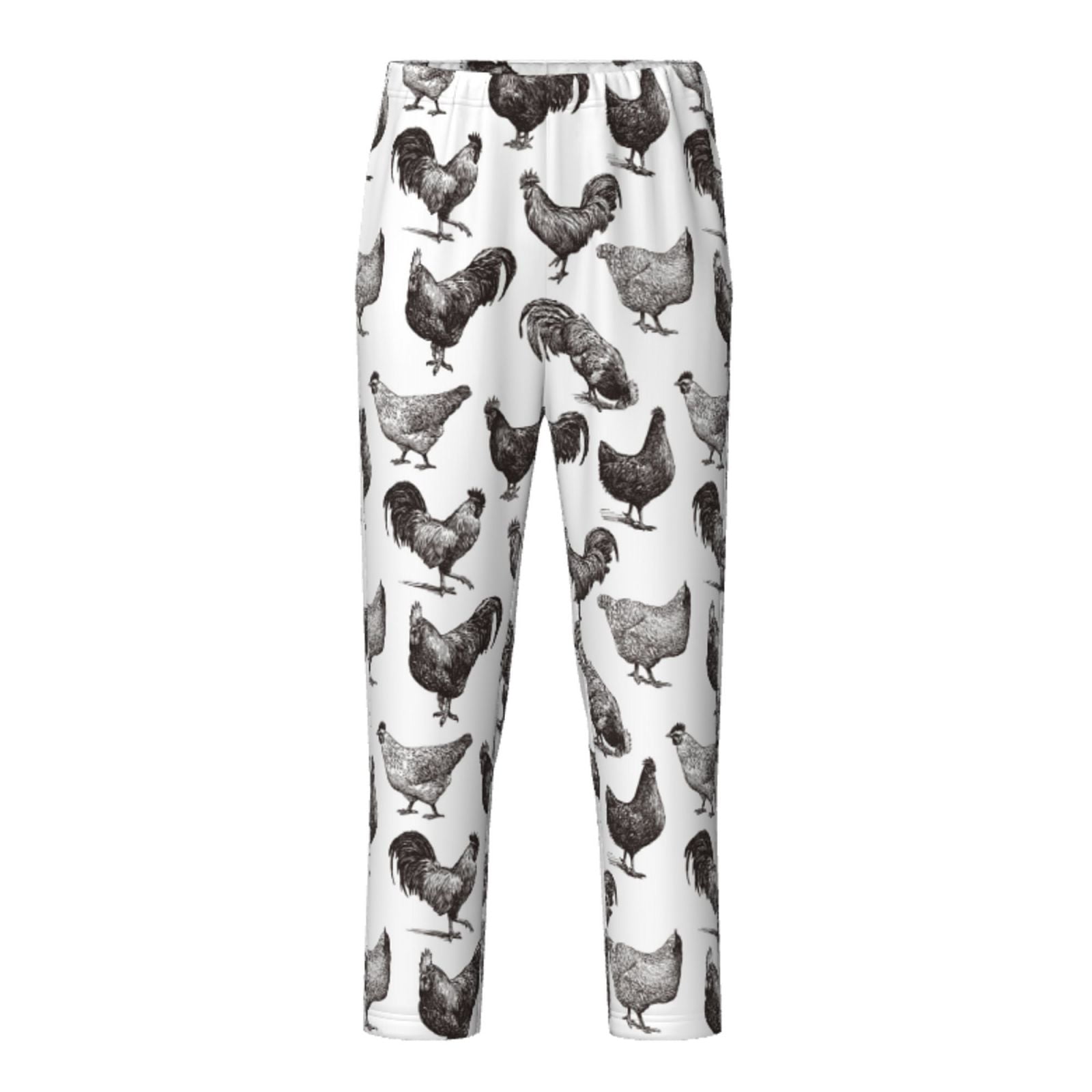 Zeuib Funny Chicken Print Pajama Pants for Girls Boys,PJ Bottoms for ...