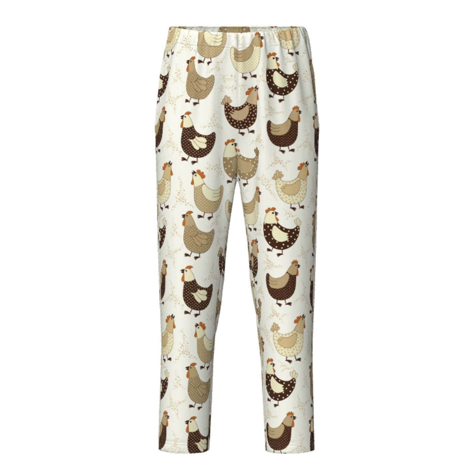 Zeuib Funny Chicken Print Pajama Pants for Girls Boys,PJ Bottoms for ...