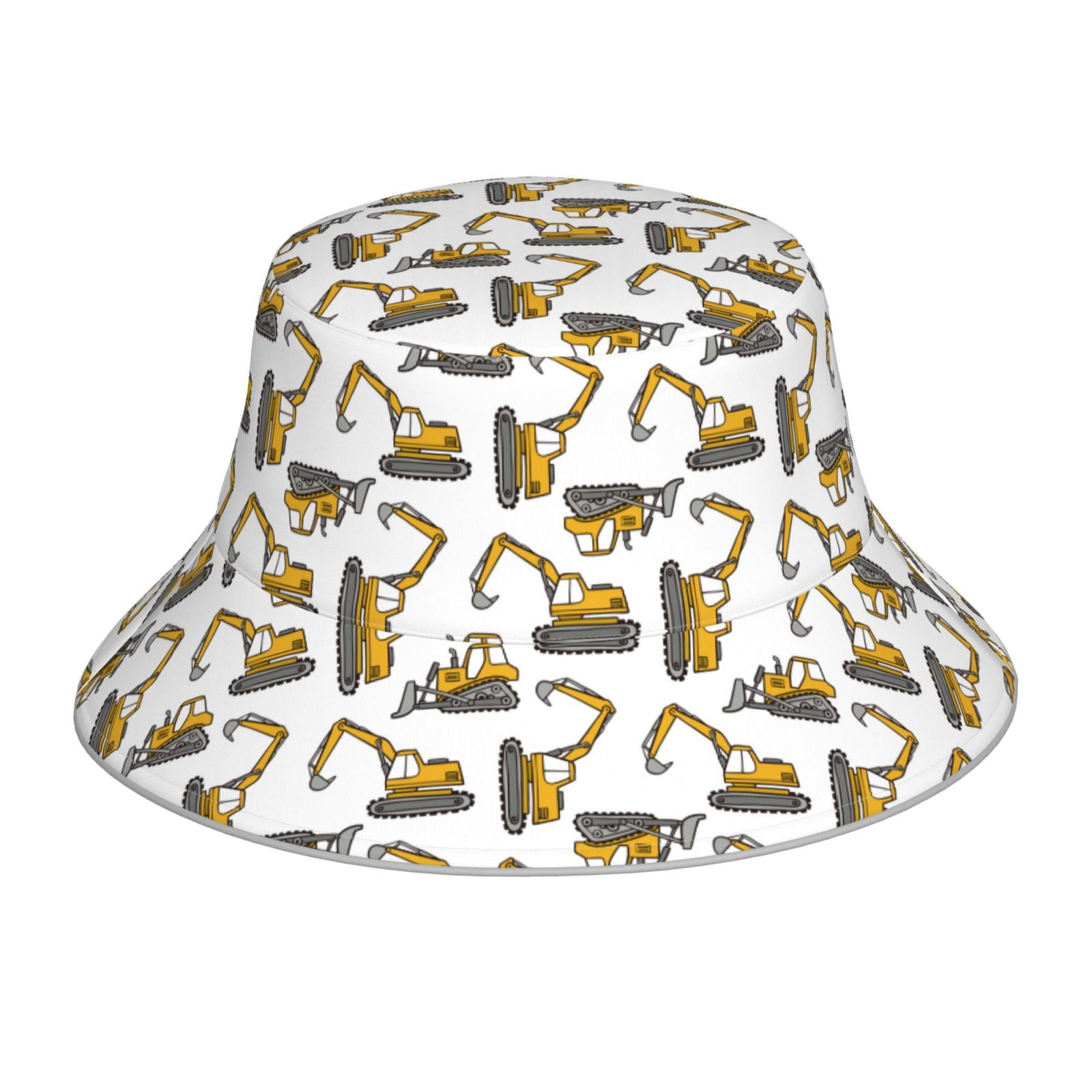 Zeuib Funny Excavator Reflective Bucket Hat, UV Protection, Wide Brim ...