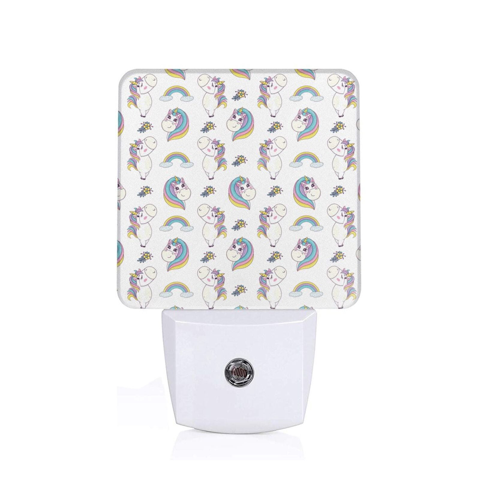Zeuib Funny Kawaii Unicorns Dancing LED Night Light,Plug in Night Light ...