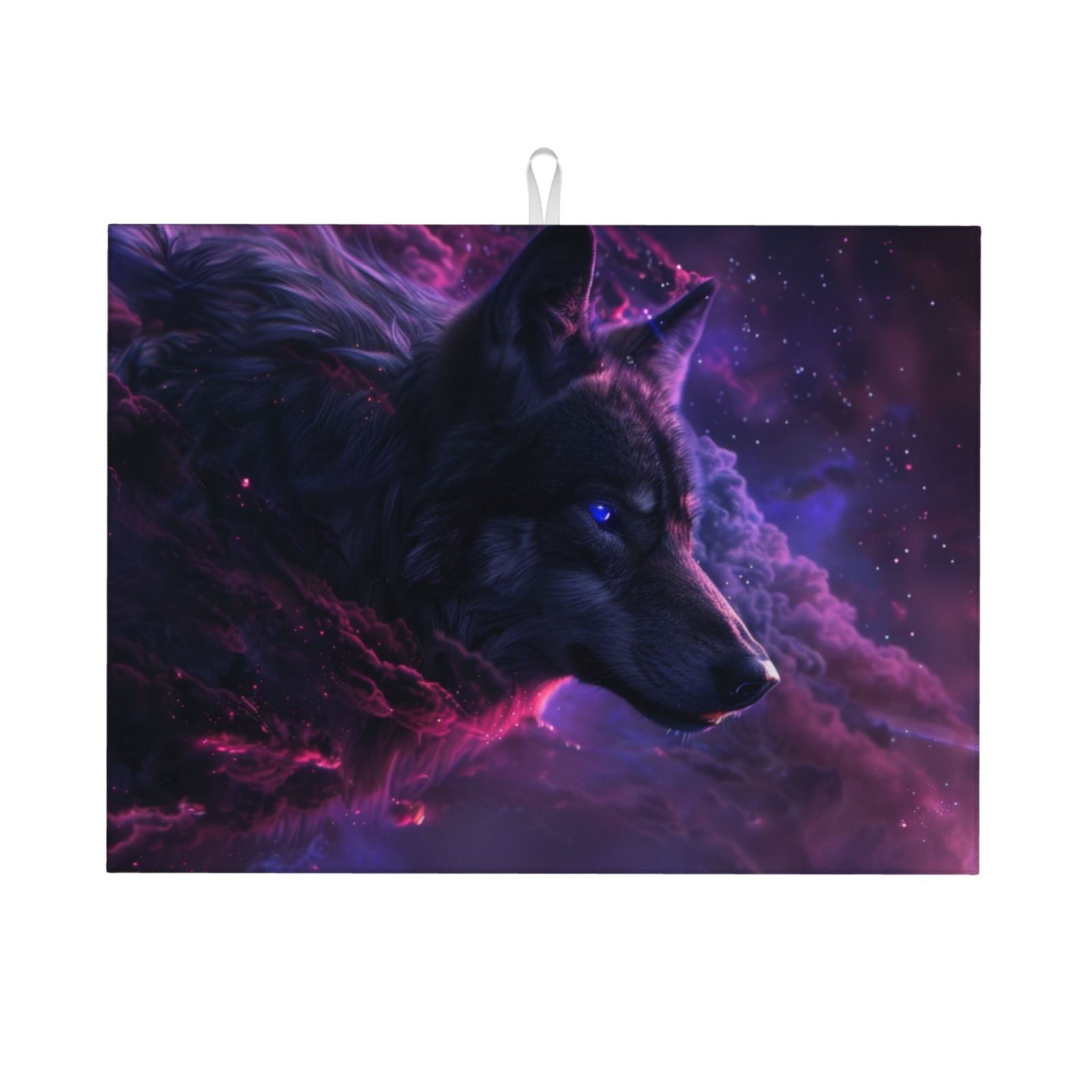Zeuib Galactic Wolf Stare Dish Drainer Kitchen Counter, Kitchen Drying ...