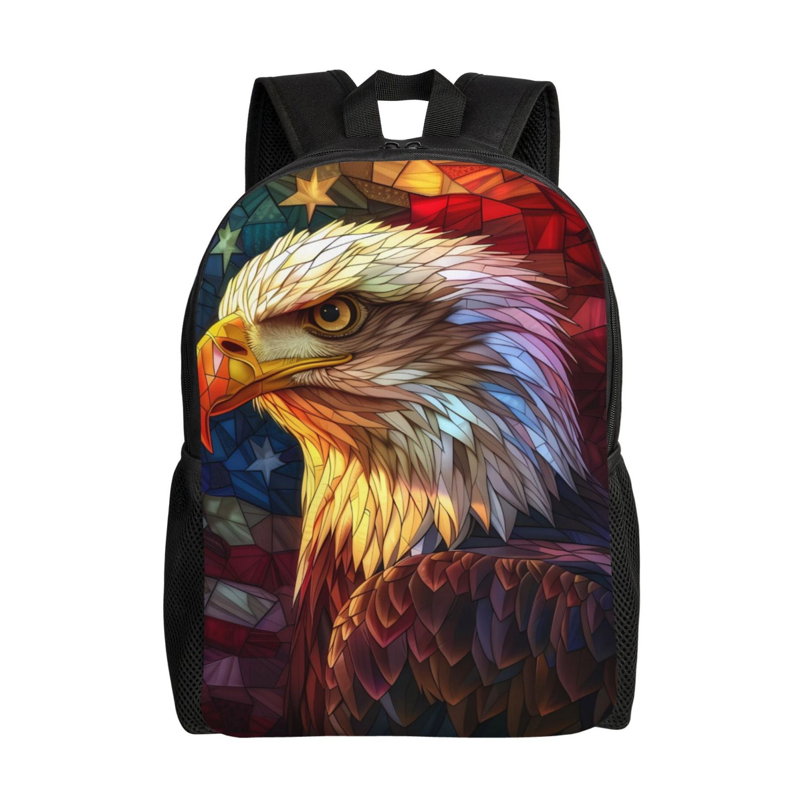 Zeuib Geometric American Bald Eagle Print Business Travel Backpack ...